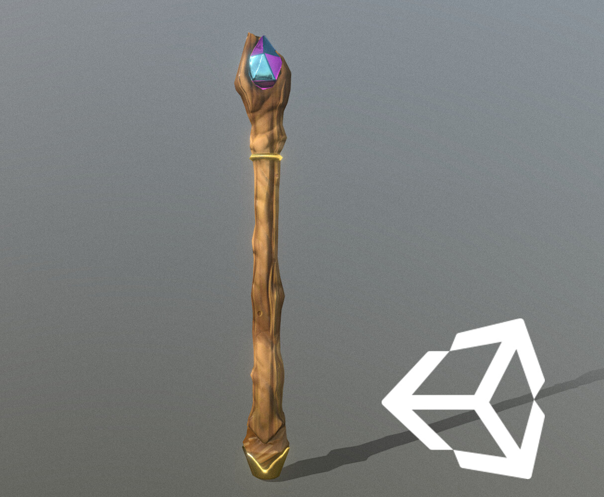 ArtStation - Stylized Staff Model