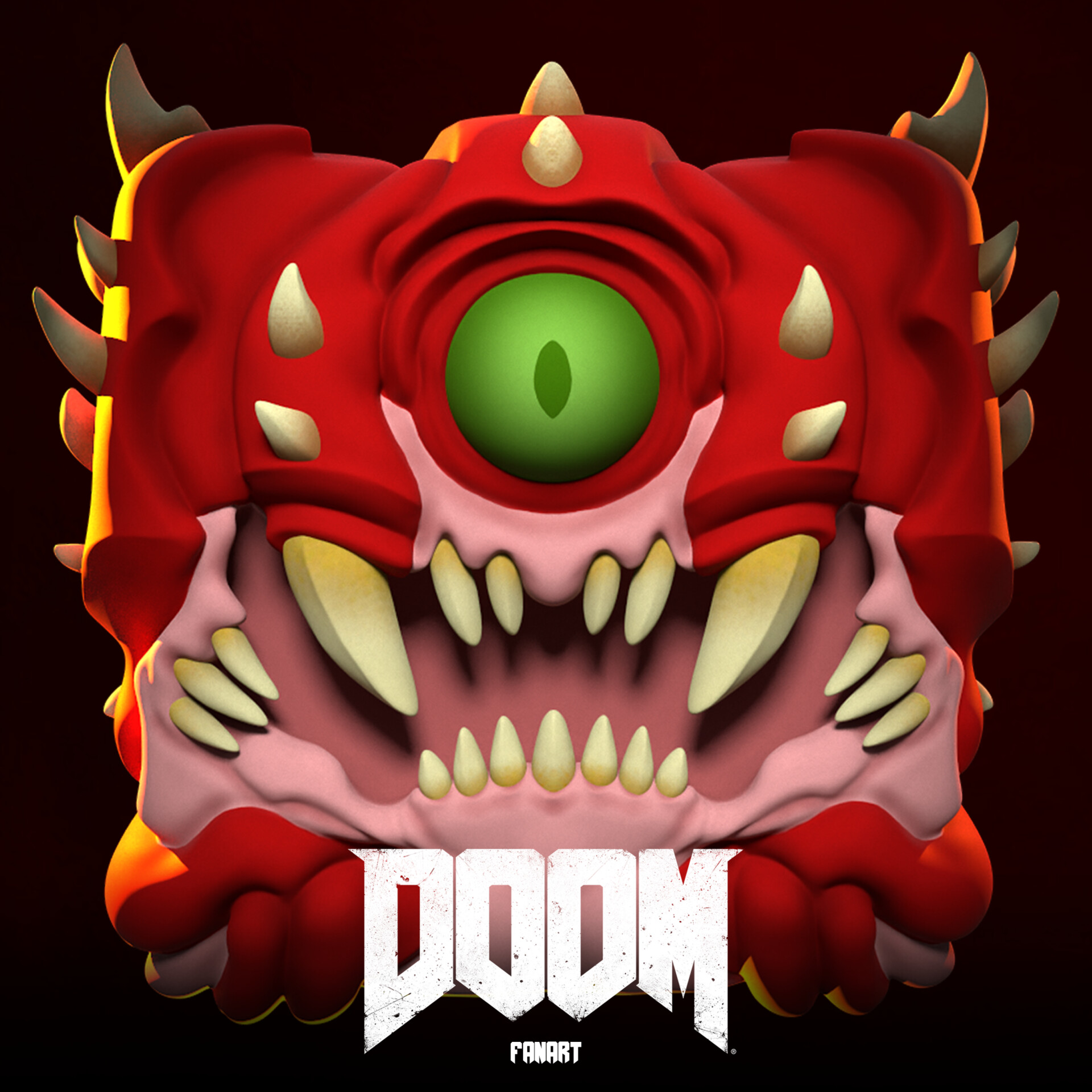 ArtStation - Cube Demon - Doom
