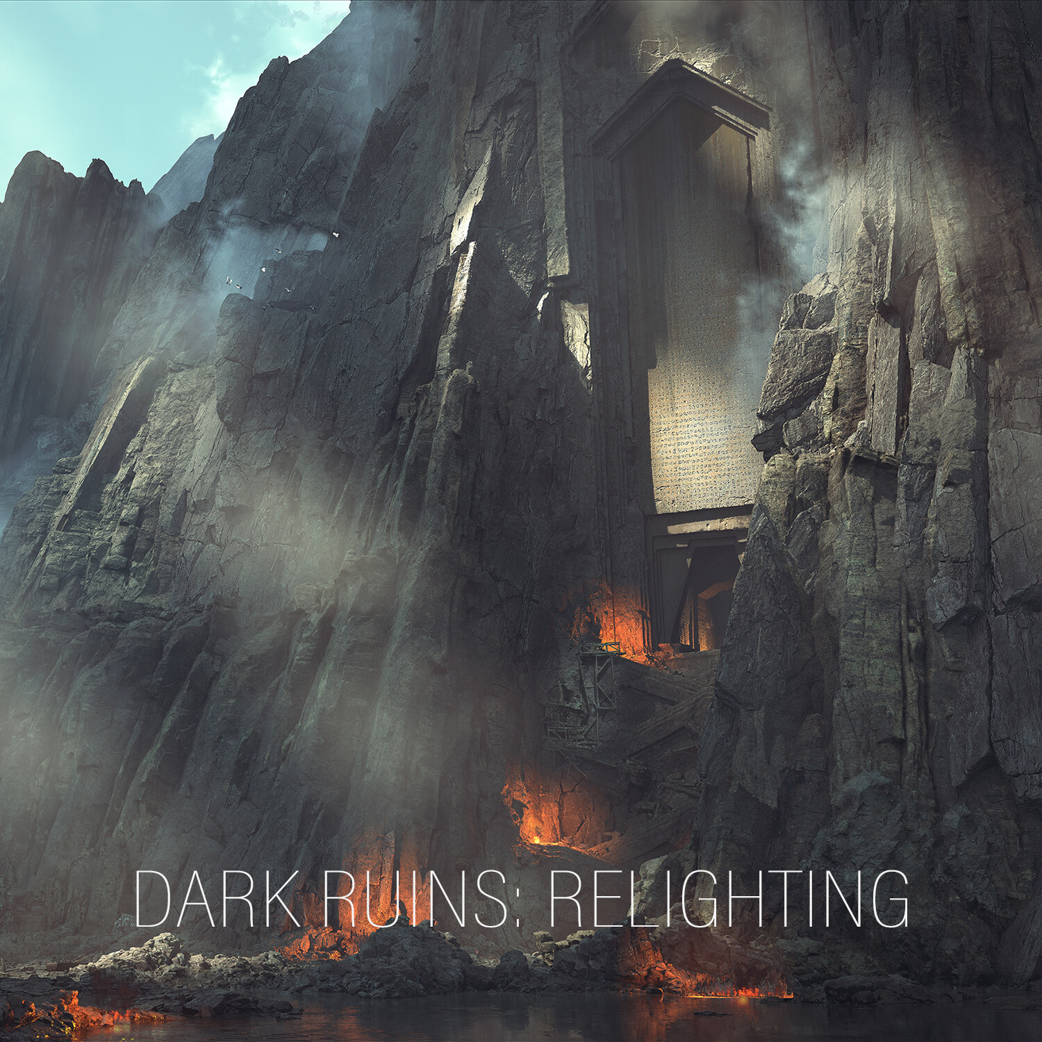 ArtStation - Dark Ruins Megascans Sample - Relighting
