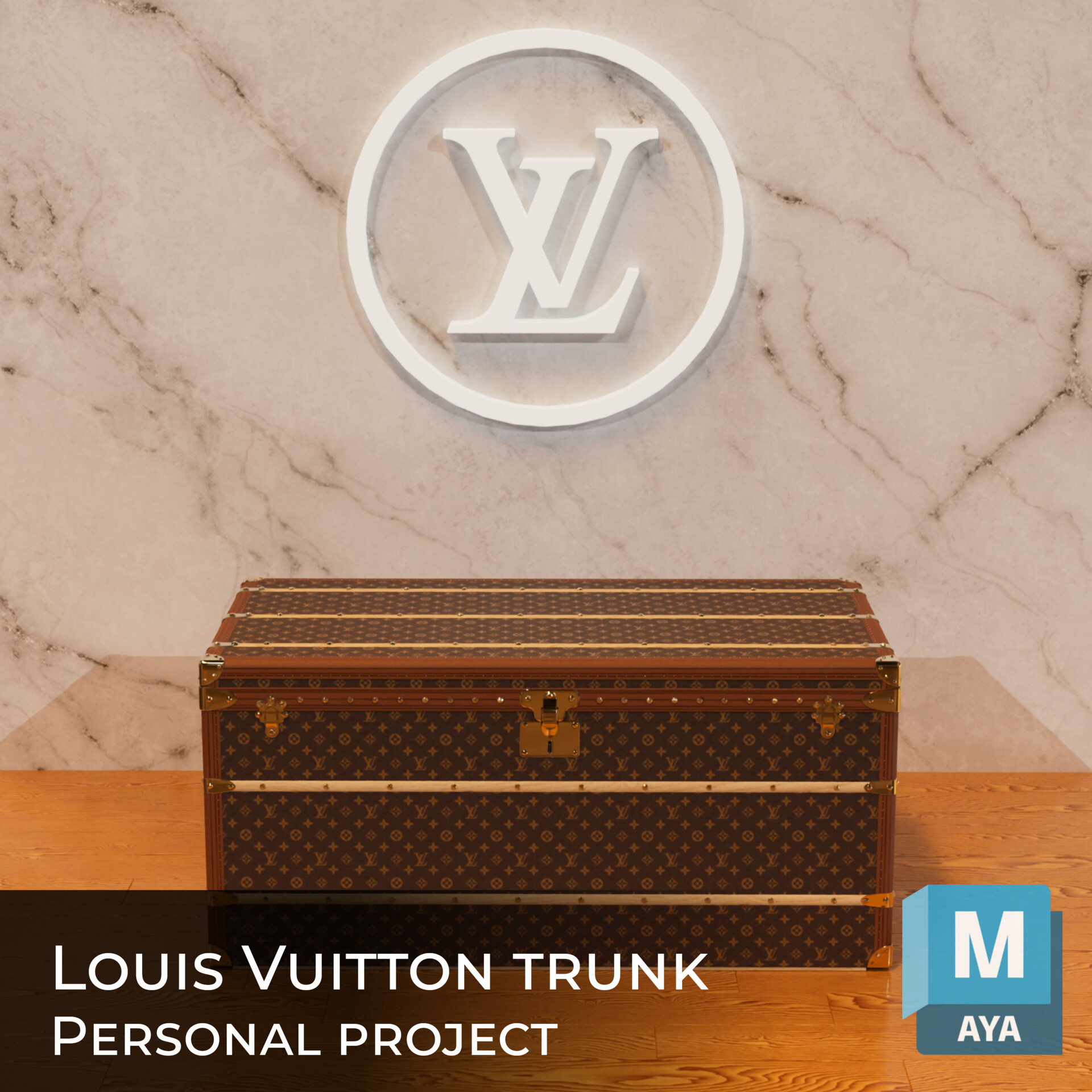 ArtStation - Personal Project - Louis Vuitton Trunk