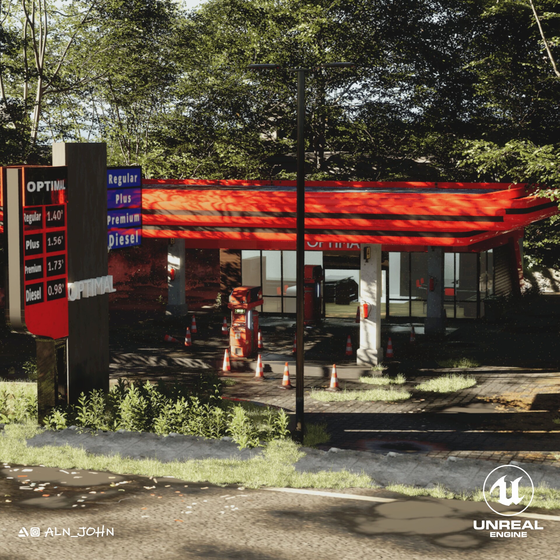 ArtStation - UE5 Gas Station Environment
