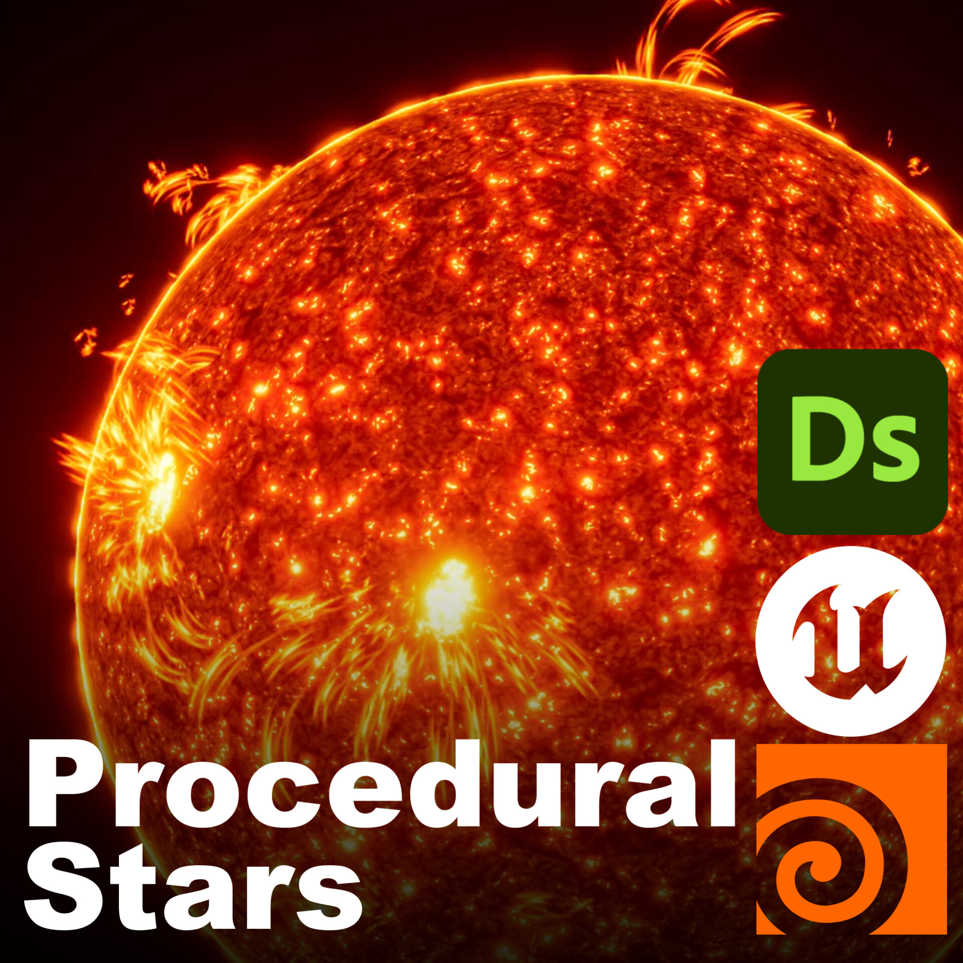 ArtStation - Procedural Sun / Stars (Realtime)