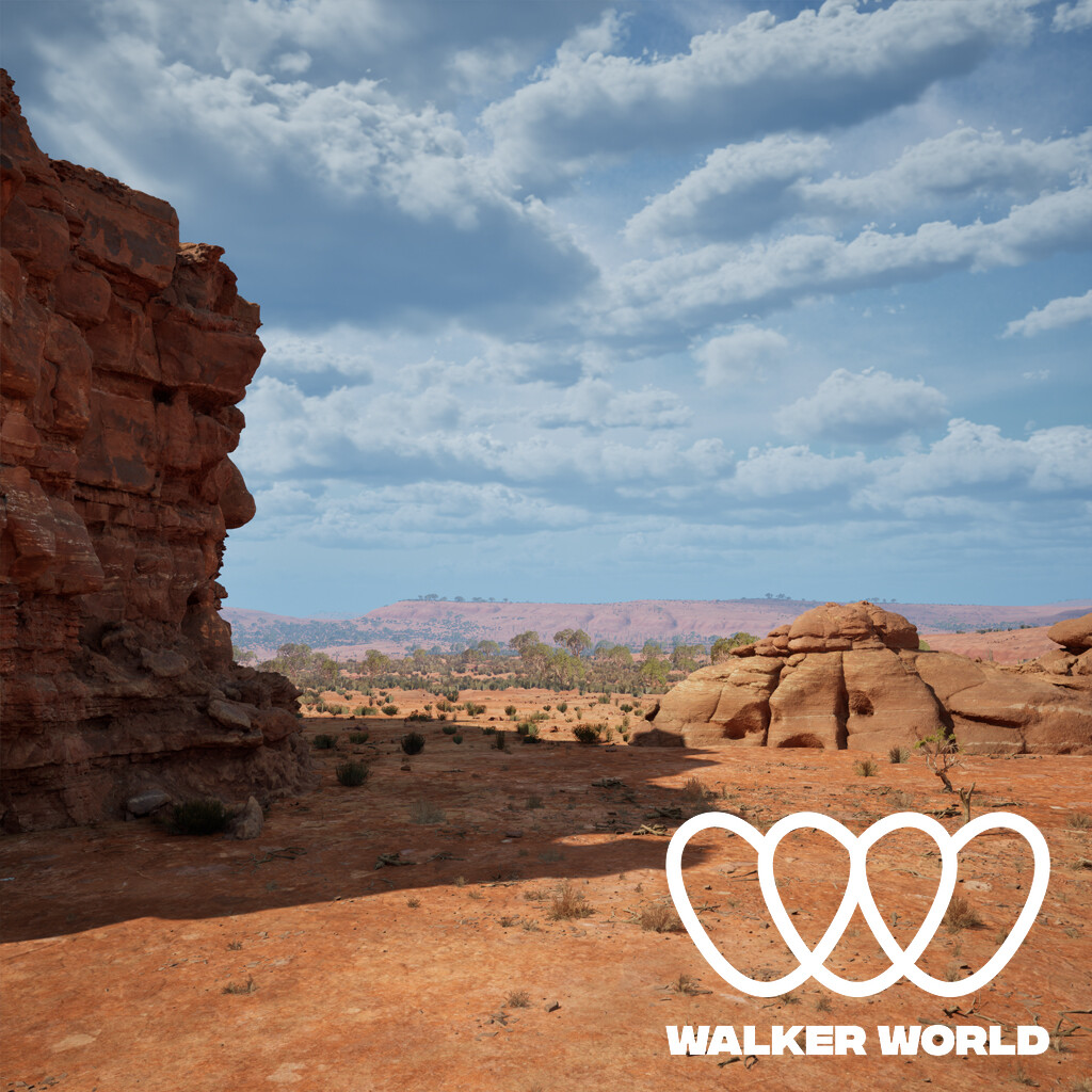 ArtStation - Walker World: Desert Mesa Prototype (2022)
