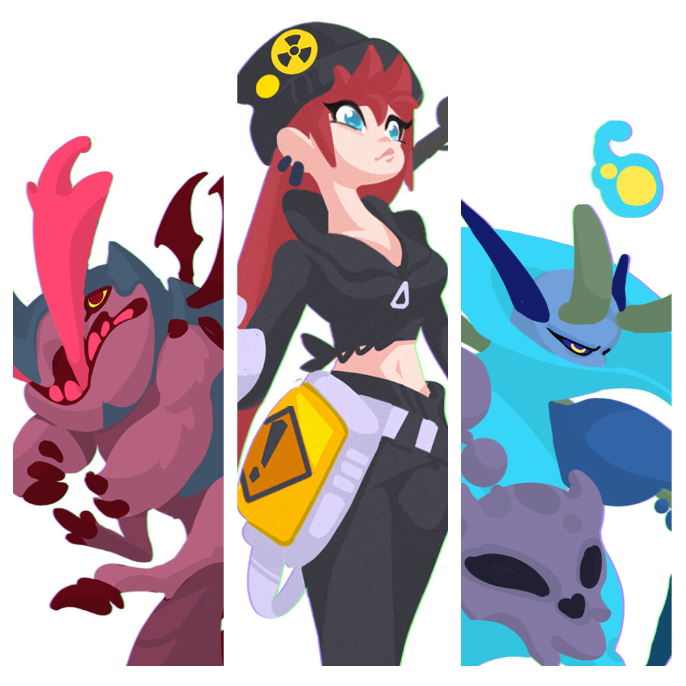 ArtStation - Daily character- flat shading