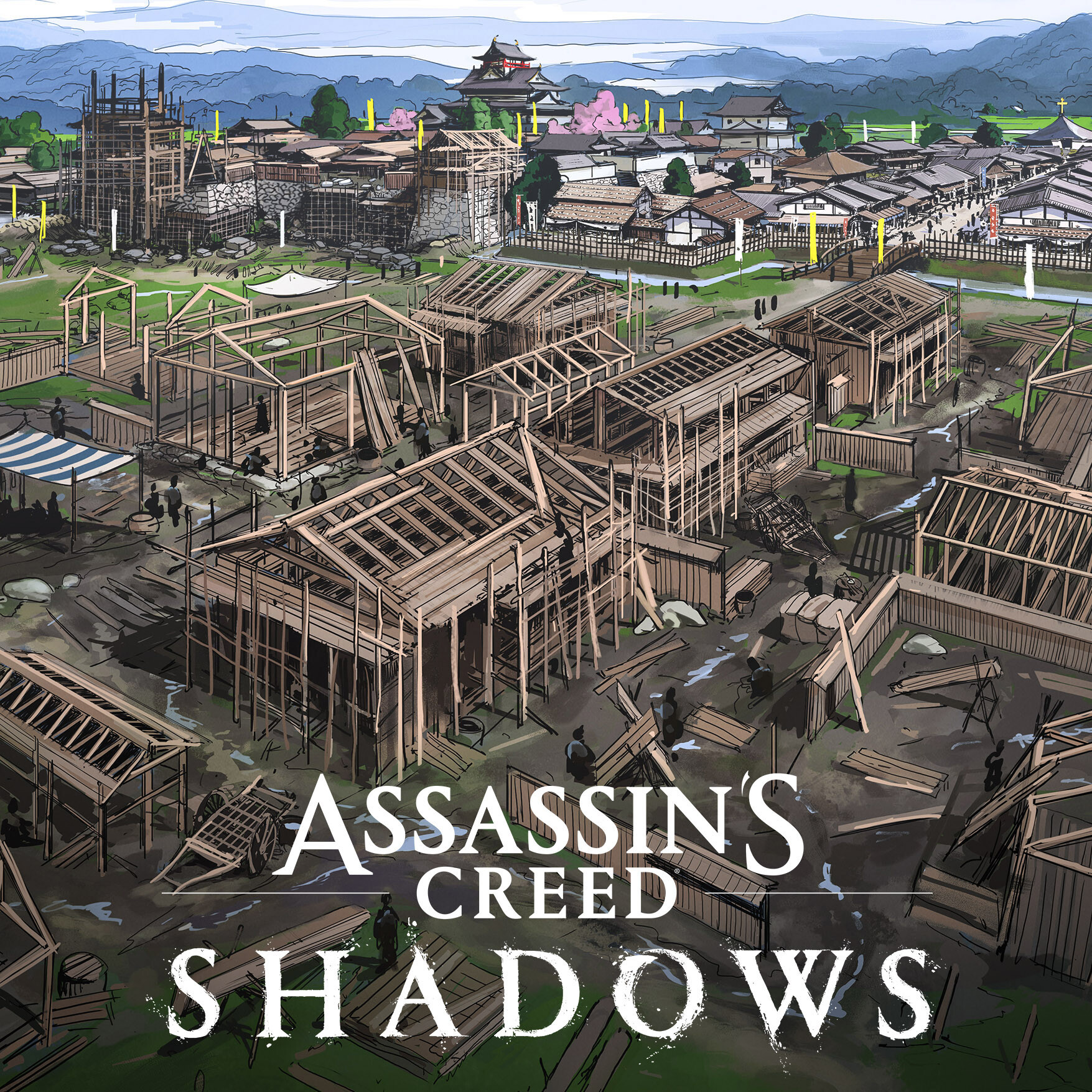 ArtStation - Assassin's Creed Shadows, Paint-Overs, Towns