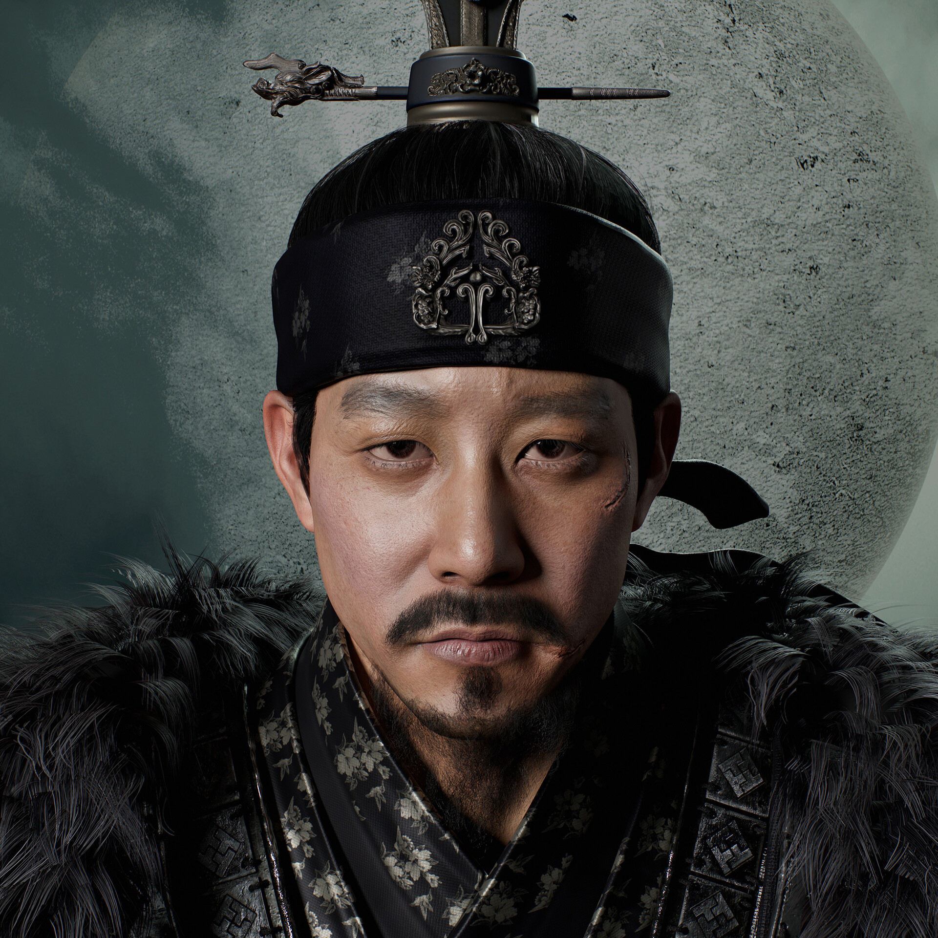 ArtStation - Lee Jung-Jae of movie 'The Face reader' (영화 '관상' 수양대군 이정재)