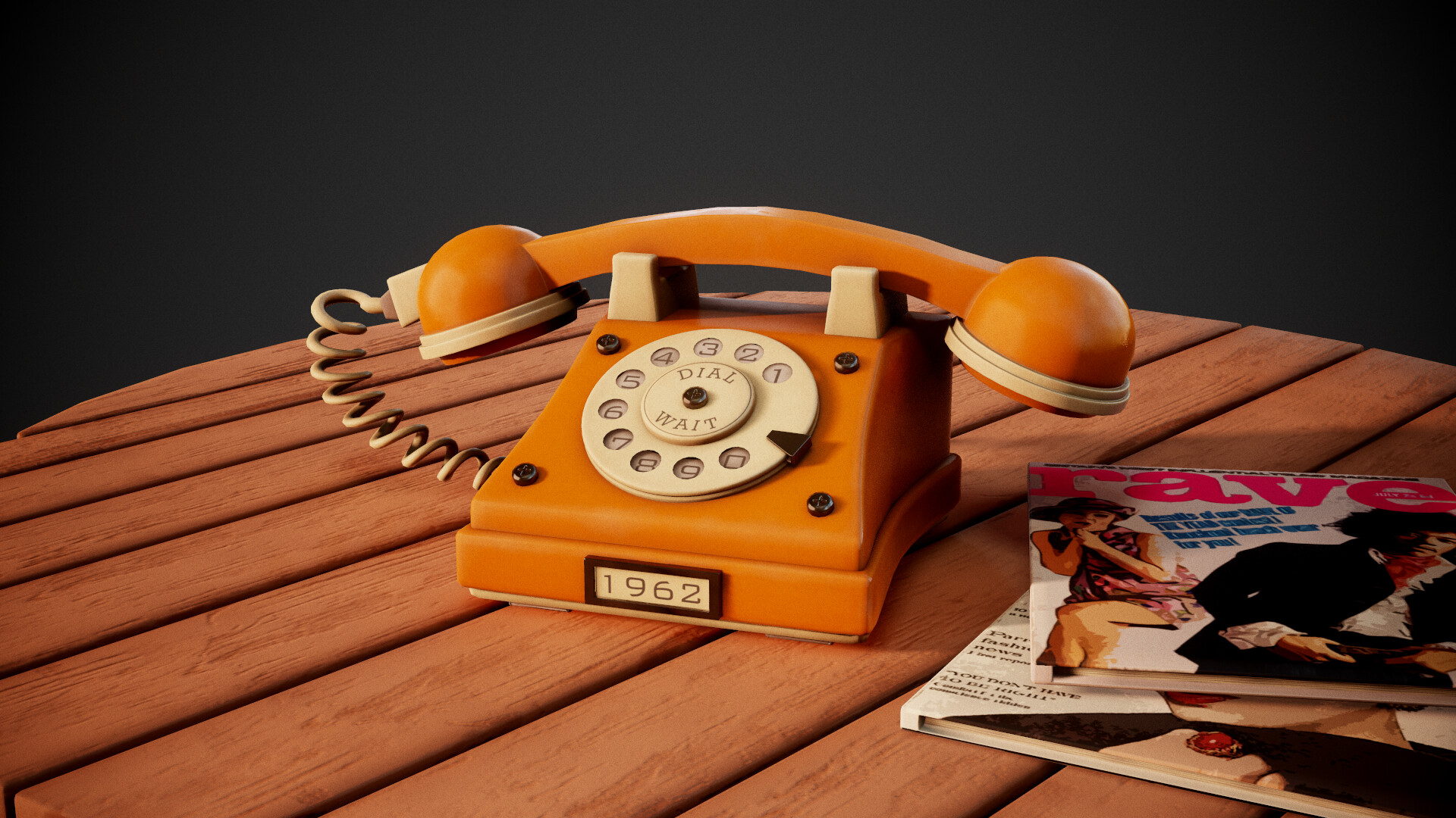 ArtStation - Rotary Dial Telephone