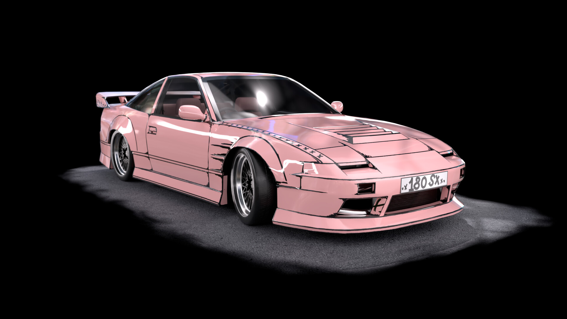 ArtStation - Nissan 180SX Game ready