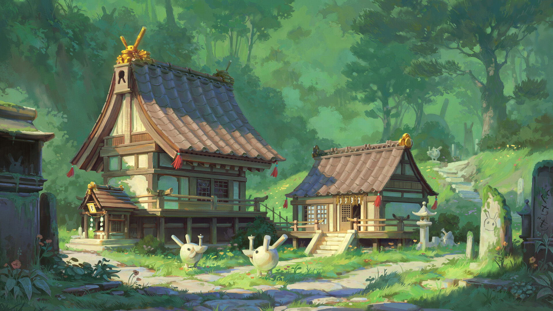 ArtStation - Japanese Hare shrine