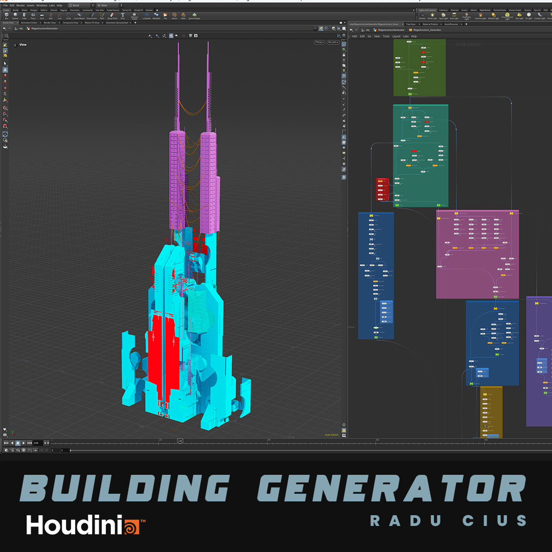 ArtStation - 80% OFF Houdini Megastructure Generator 🐰Easter Bundle🐰