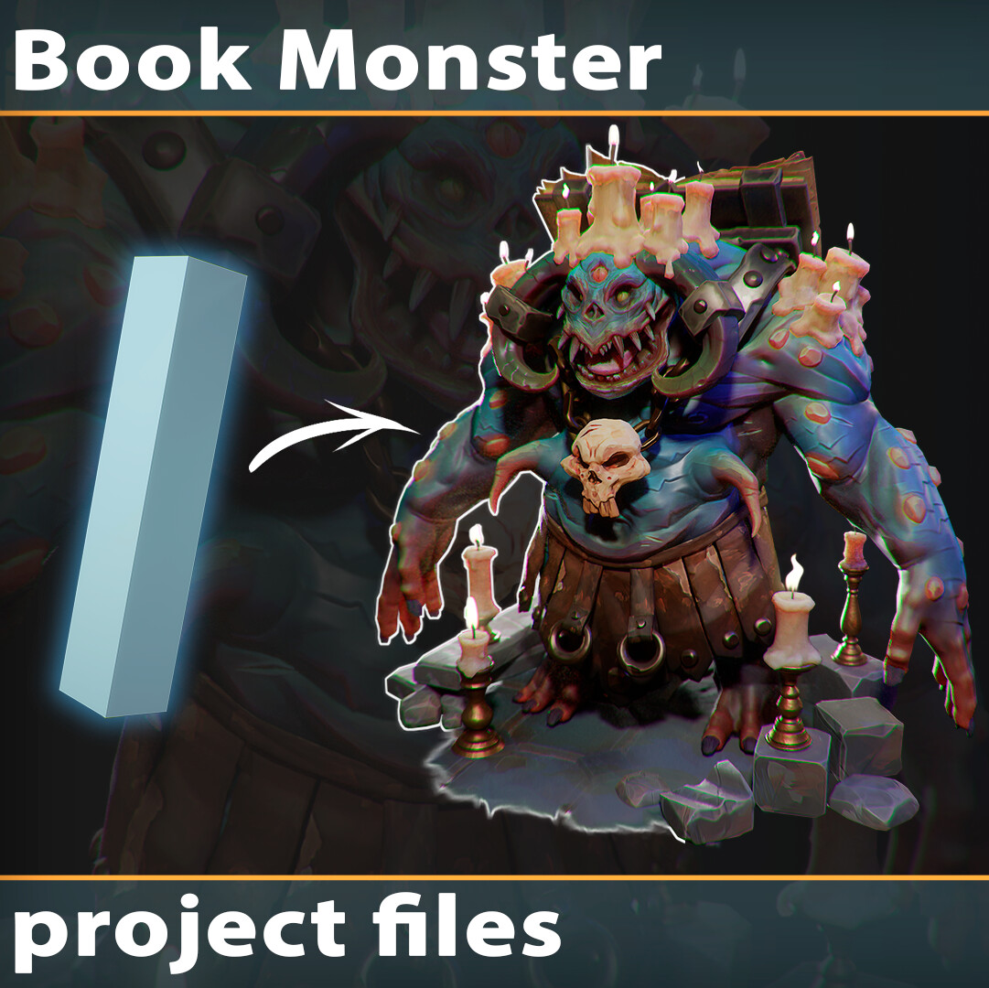 ArtStation - Book Monster | project files
