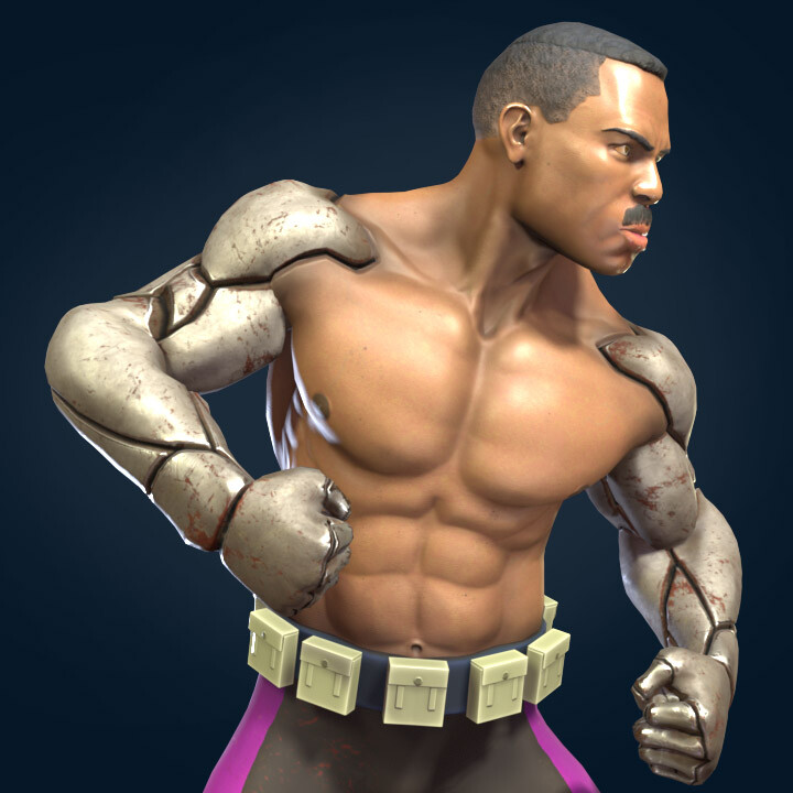 ArtStation - Jax | Mortal Kombat 3 | Fan Art