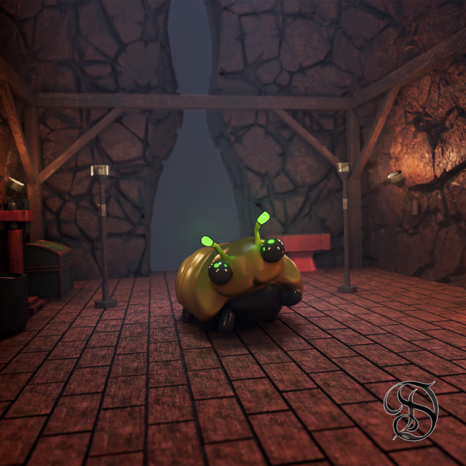 ArtStation - Winter 2025 Semester Final - Core Keeper Scene