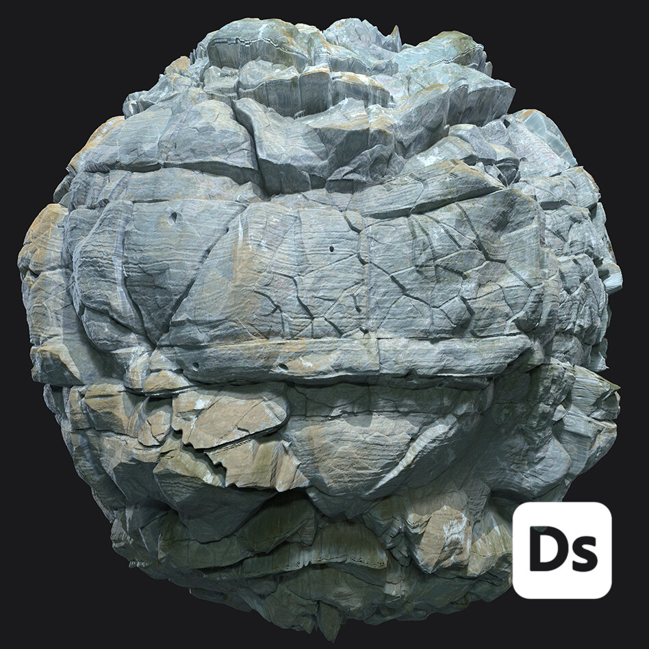 ArtStation - Cliff Material Study