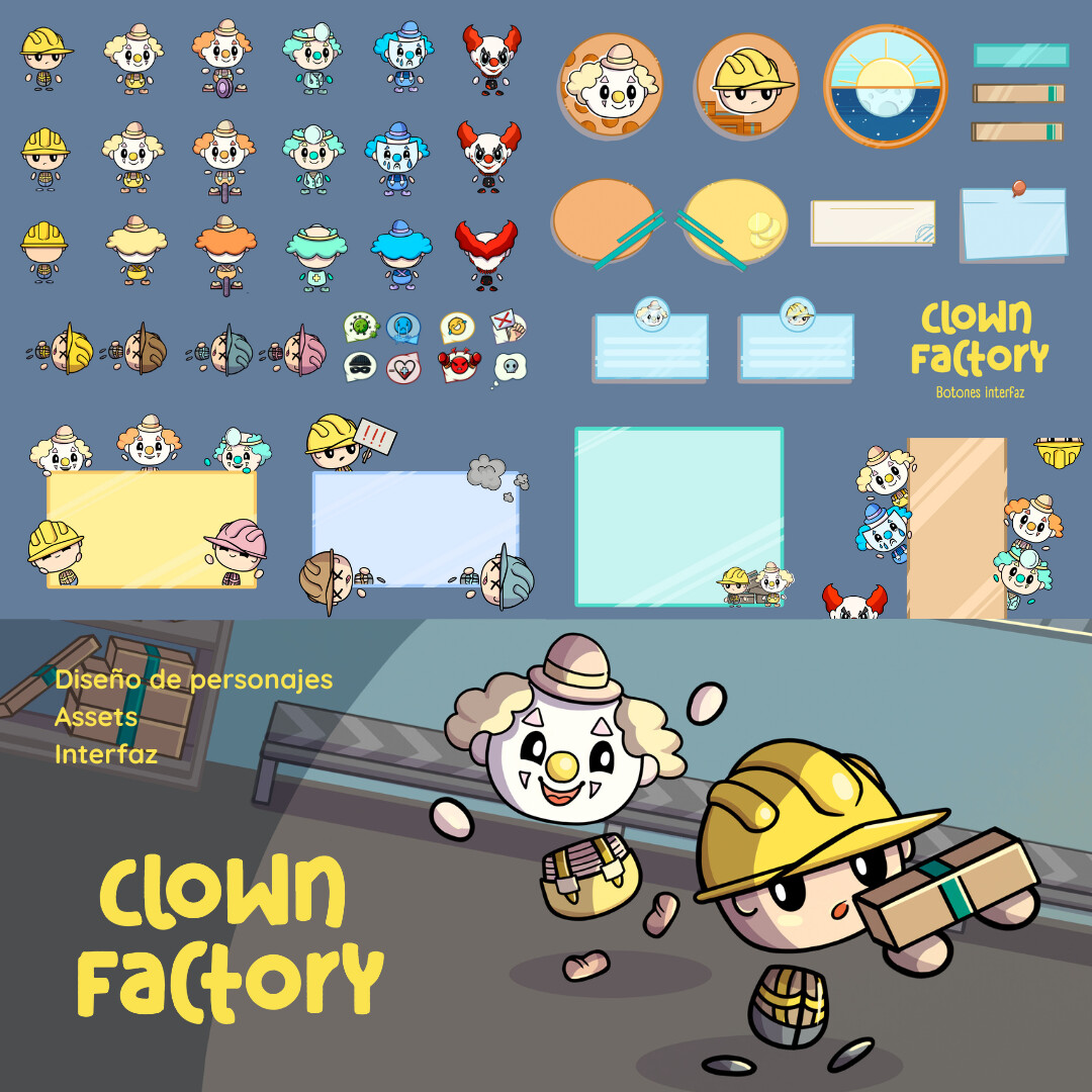 ArtStation - Clown Factory - Global Game Jam 2024