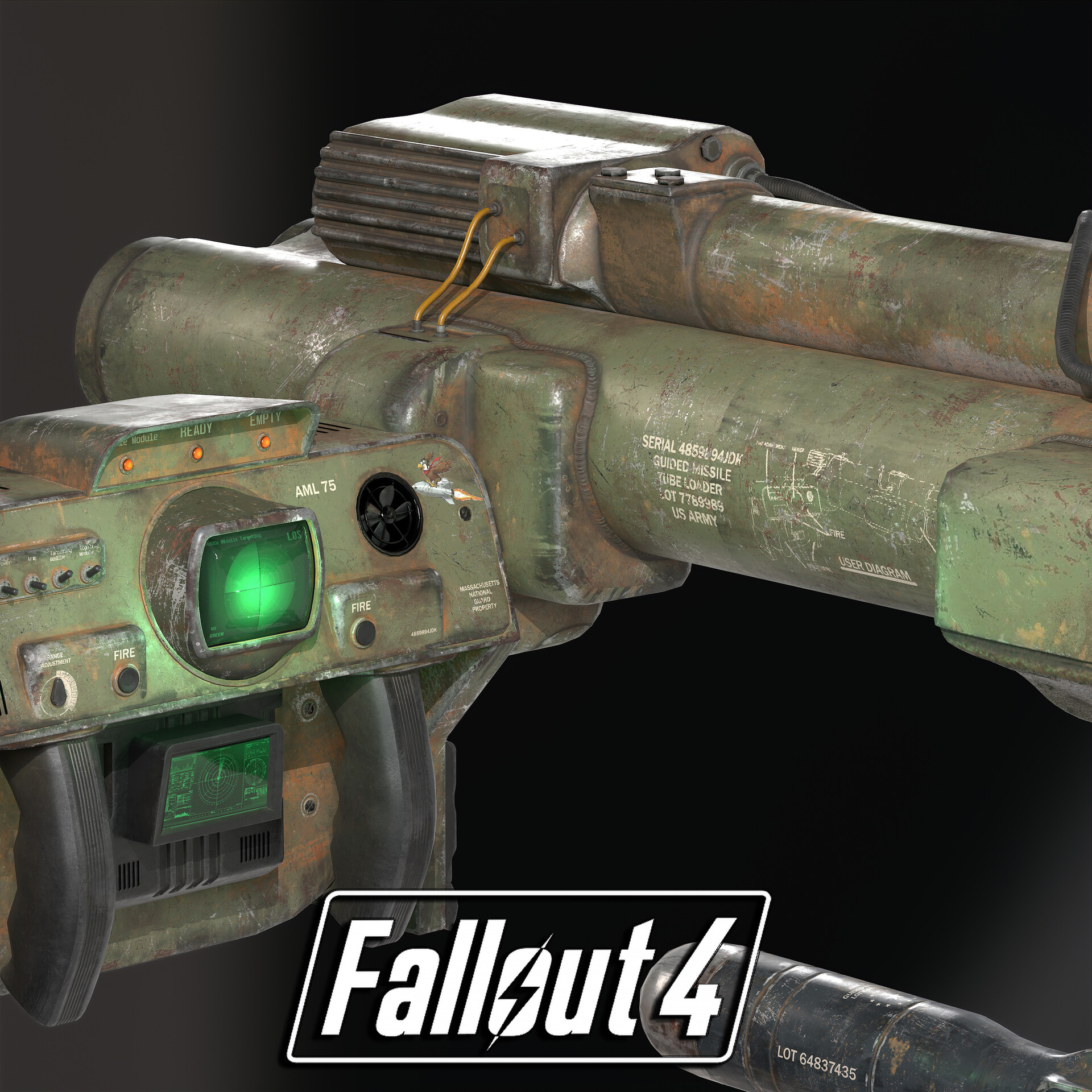 ArtStation - Fallout 4 AML 75 mod texture work
