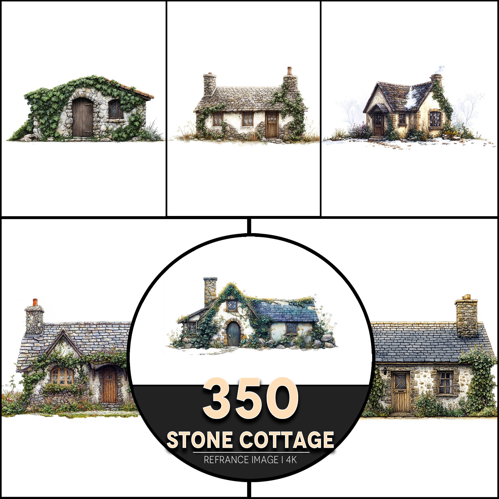 ArtStation - Stone Cottage 4K Reference/Concept Images