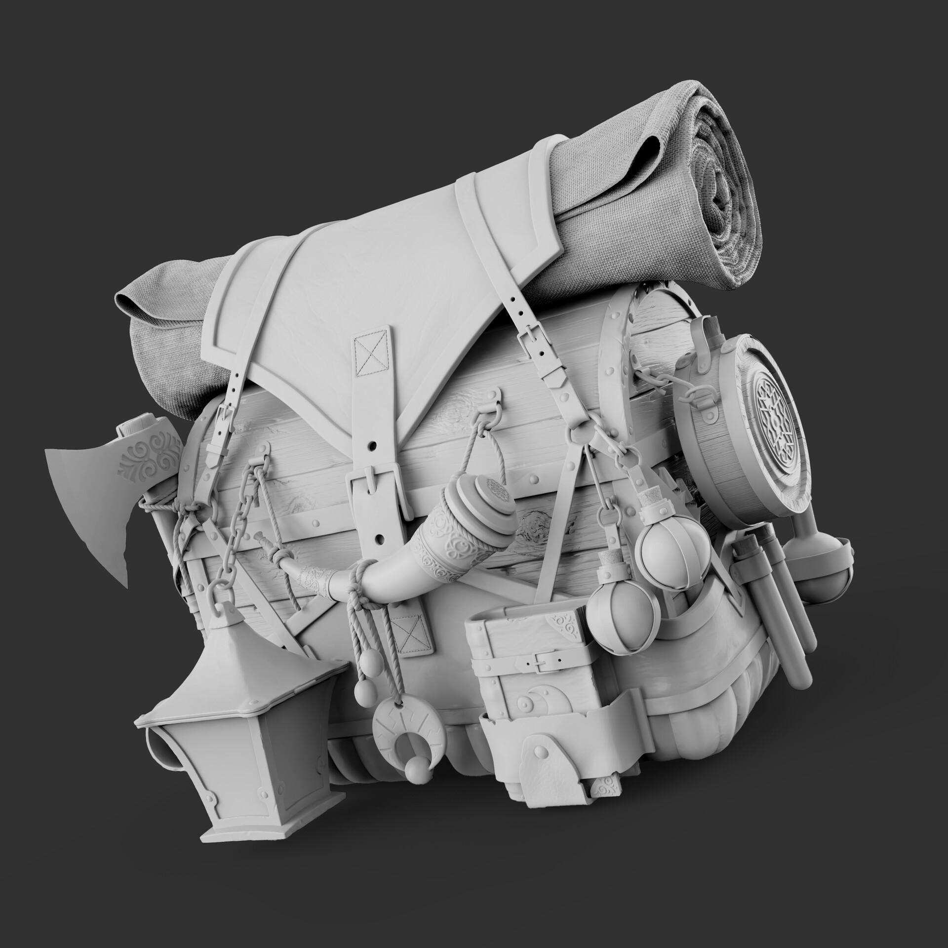 ArtStation - Fantasy Backpack