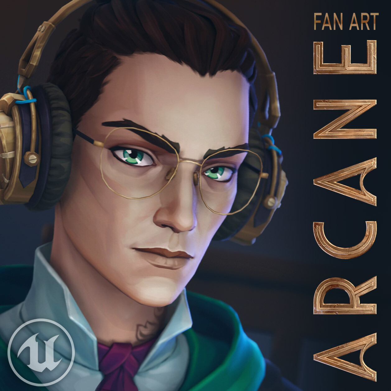 ArtStation - Benjamin, Artist from Piltover - Arcane fan art