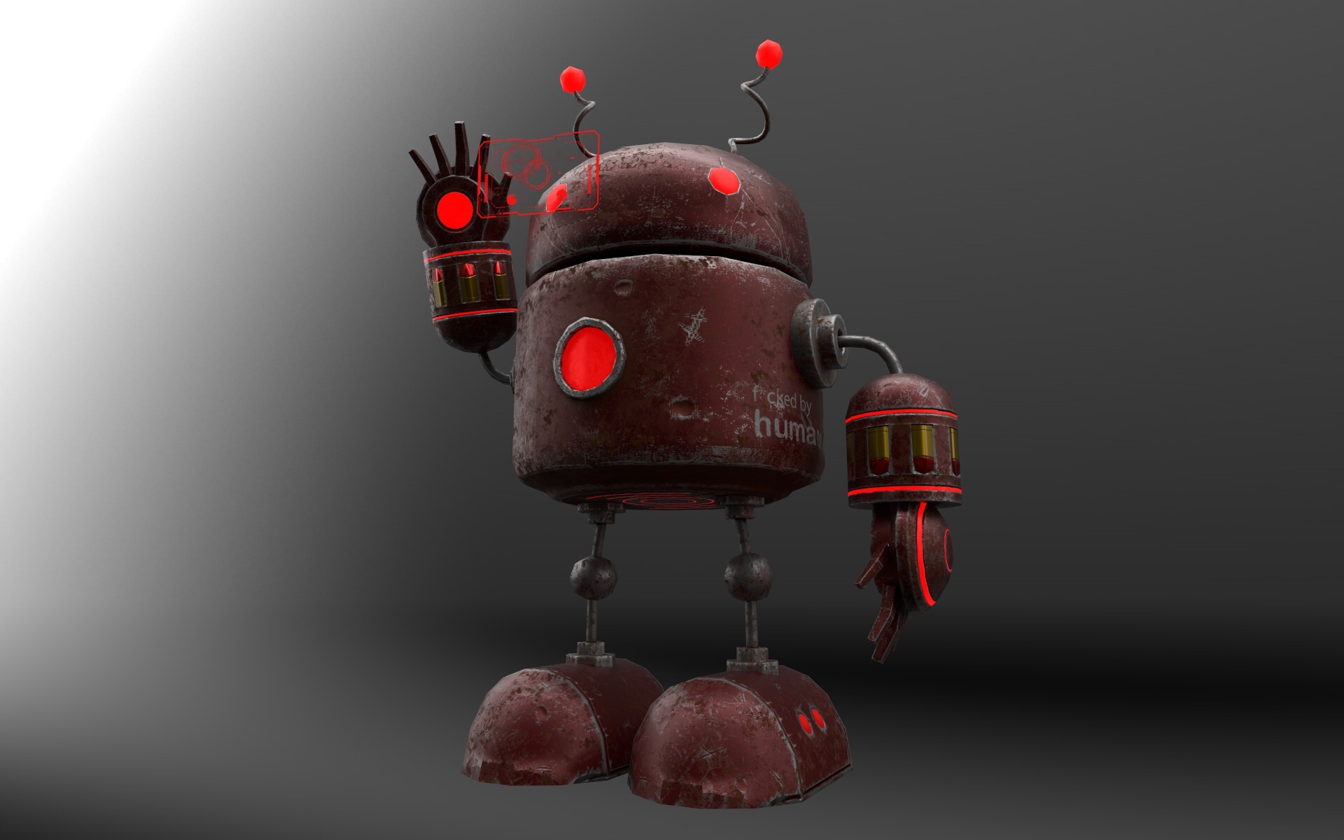 ArtStation - Evil Android Robot | Game-Ready Asset