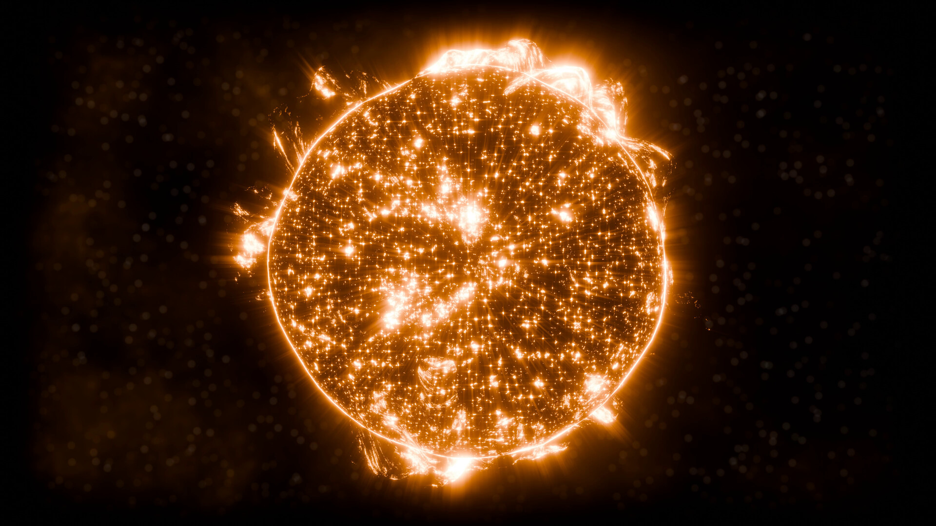 ArtStation - Sun With Solar Flares-Blender Practise