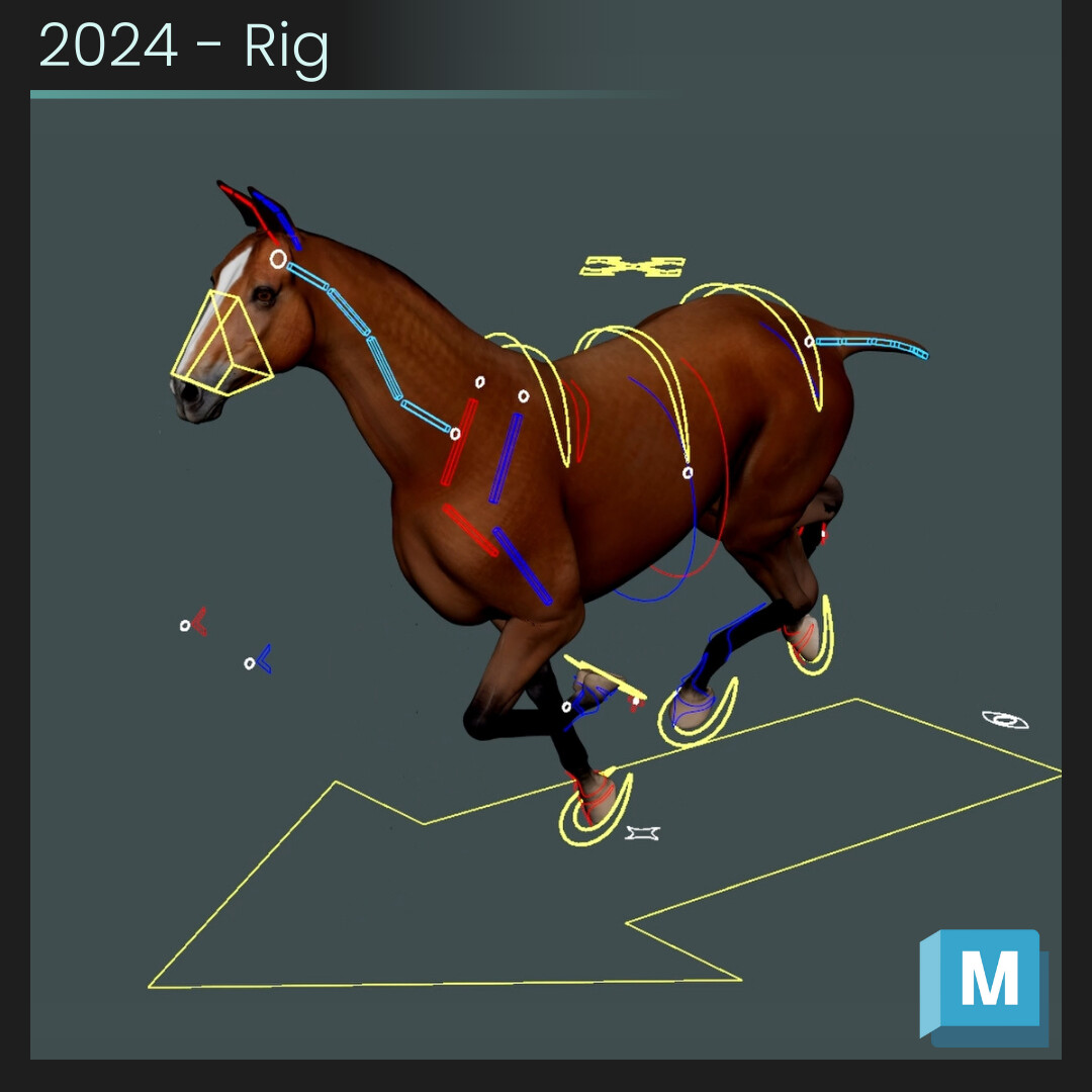ArtStation - Game Ready Horse Rig