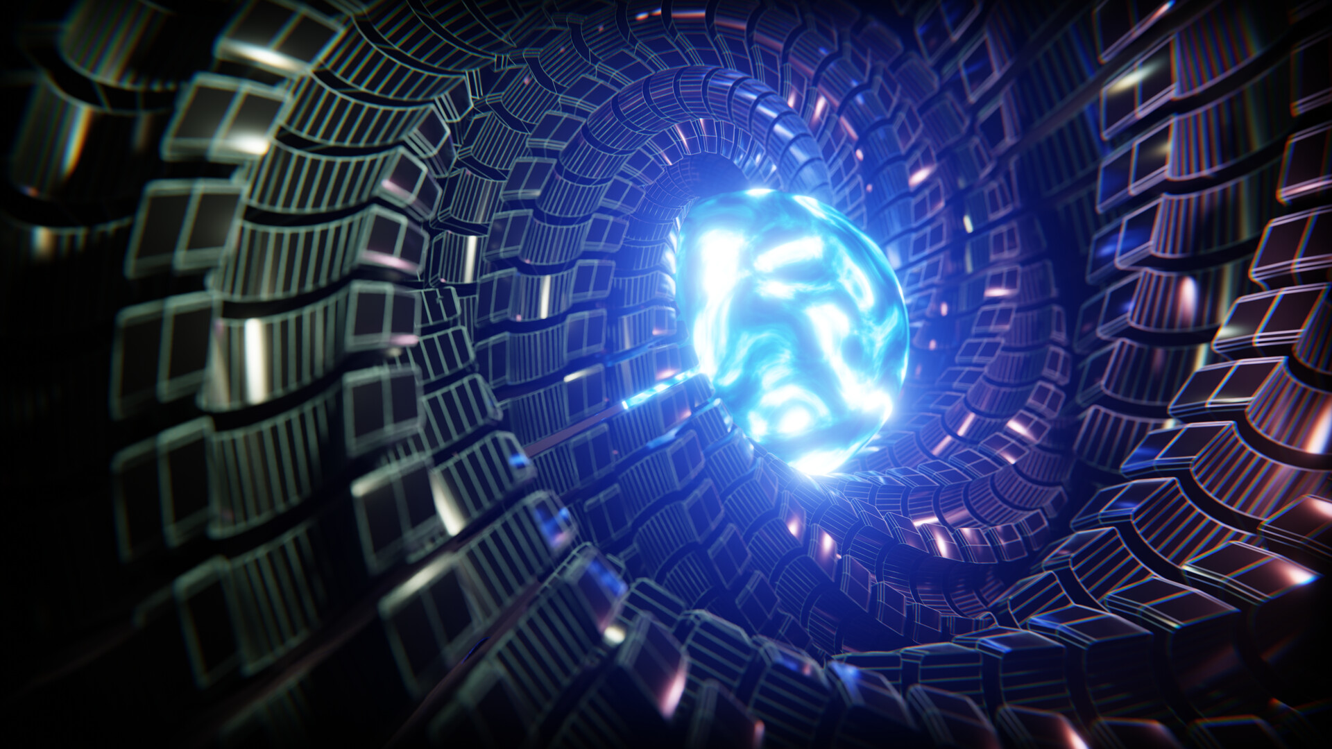 ArtStation - Abstract Ring Core-Blender Practise