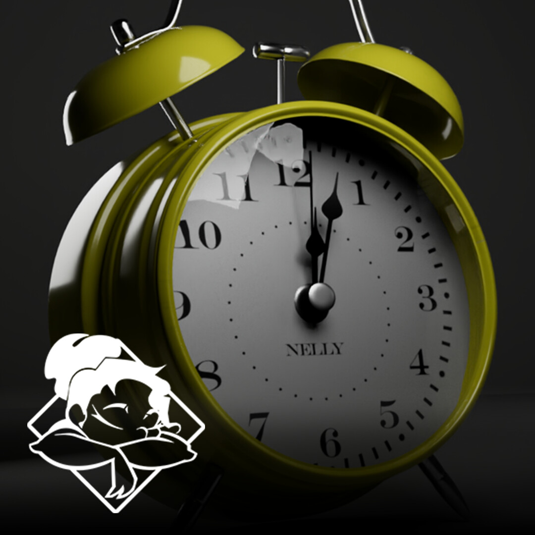 ArtStation - Twin Bell Alarm Clock Model