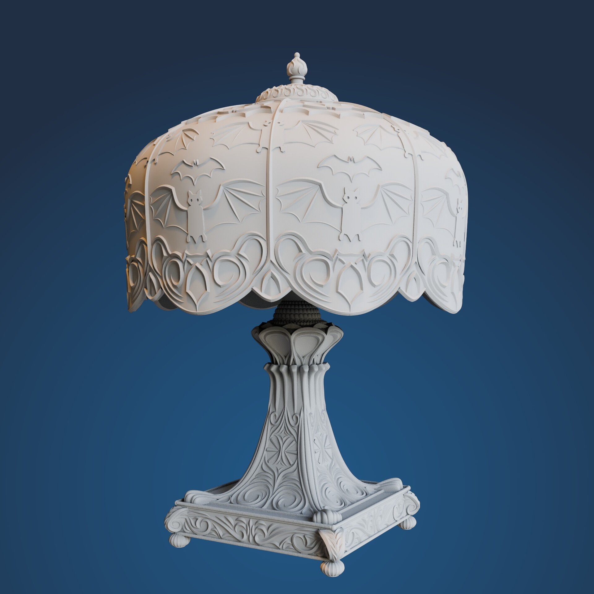 ArtStation - Bat Themed Lamp