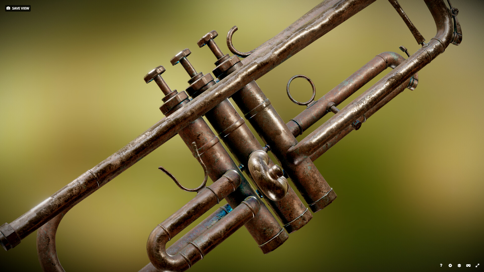Sonu Gupta - Trumpet Model – 3D Asset