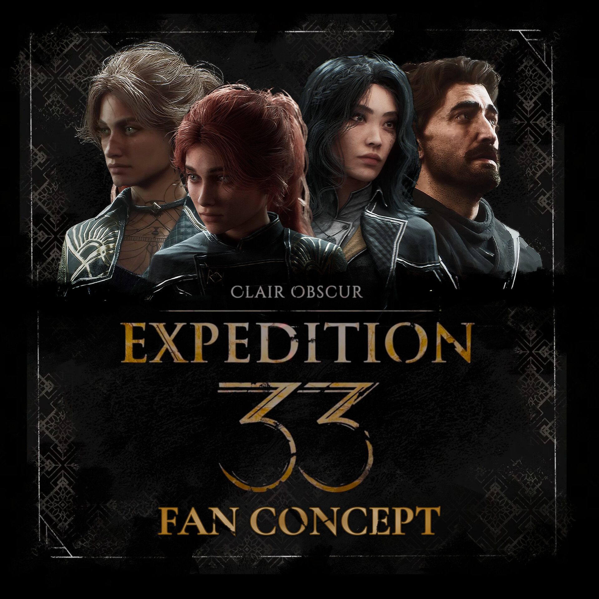 ArtStation - Clair Obscur: Expedition 33 Character Cards Concept