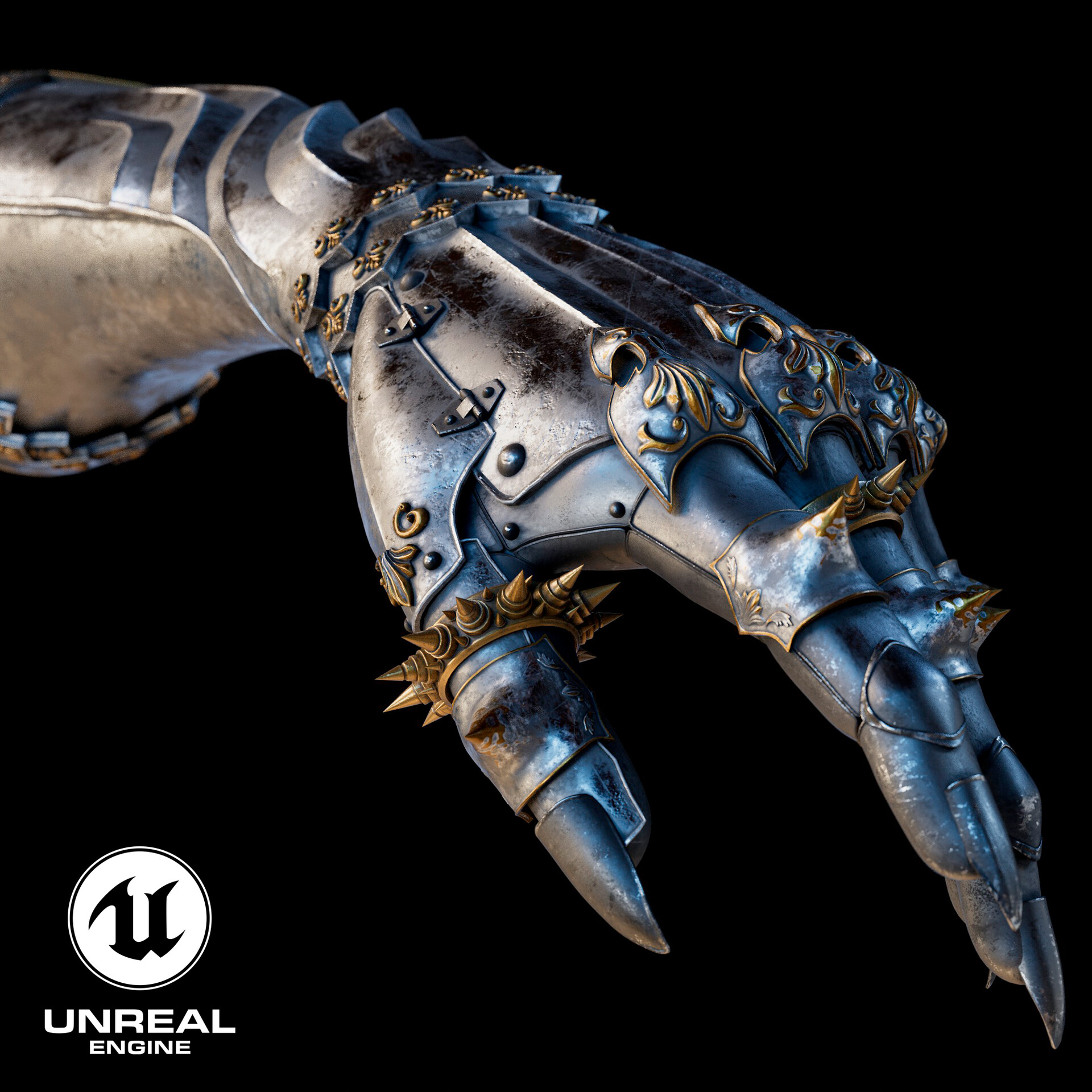 ArtStation - Ornate Demon Gauntlet – Stylized Fantasy Armor