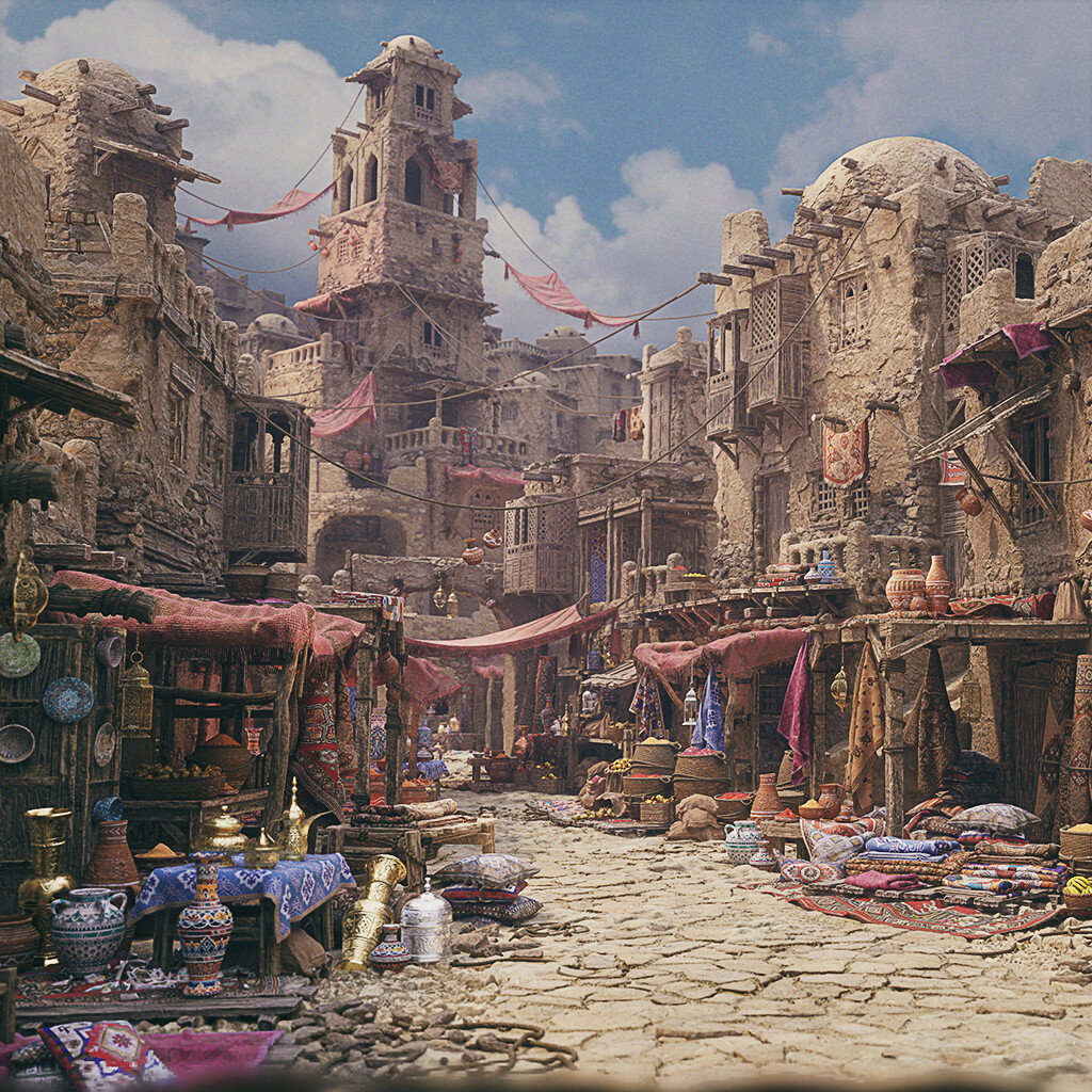 Angel Fernandes - Ancient Middle East Market – Environment Unreal Engine