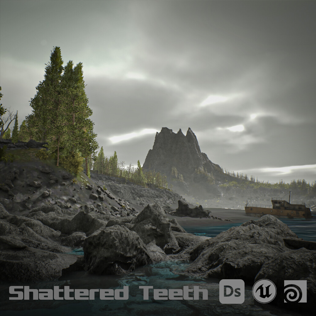 ArtStation - Shattered Teeth - Procedural environment