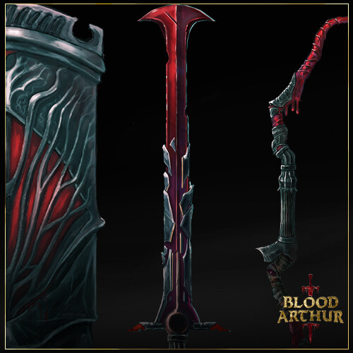 ArtStation - BLOOD ARTHUR: Weapons concepts