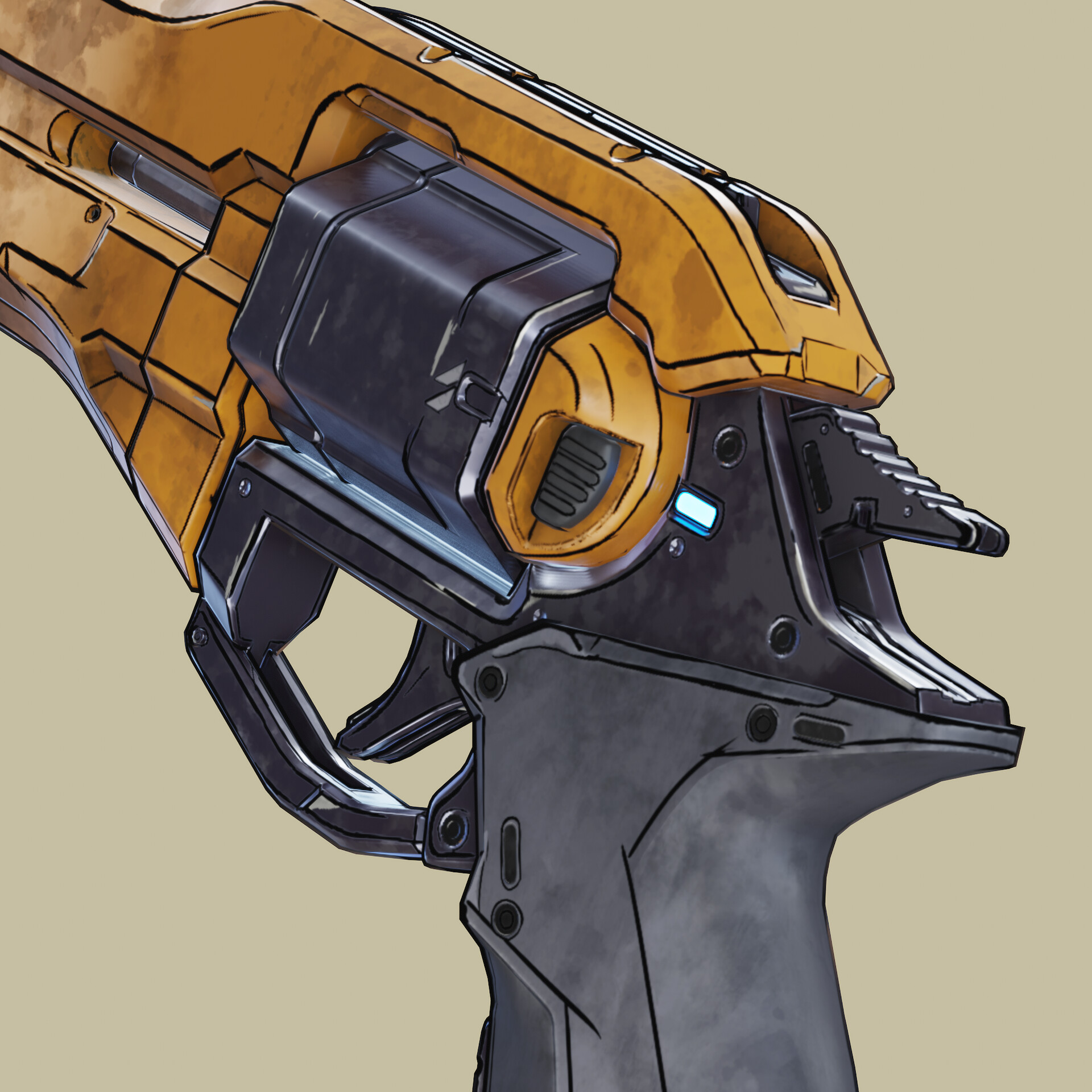 ArtStation - Sonata revolver in Borderlands 3 style