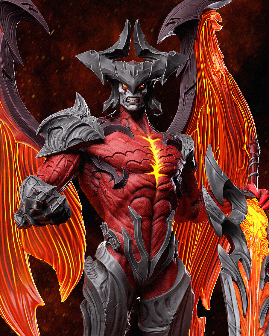 ArtStation - Aatrox The darkin blade- League of Legends Fan Art Statue