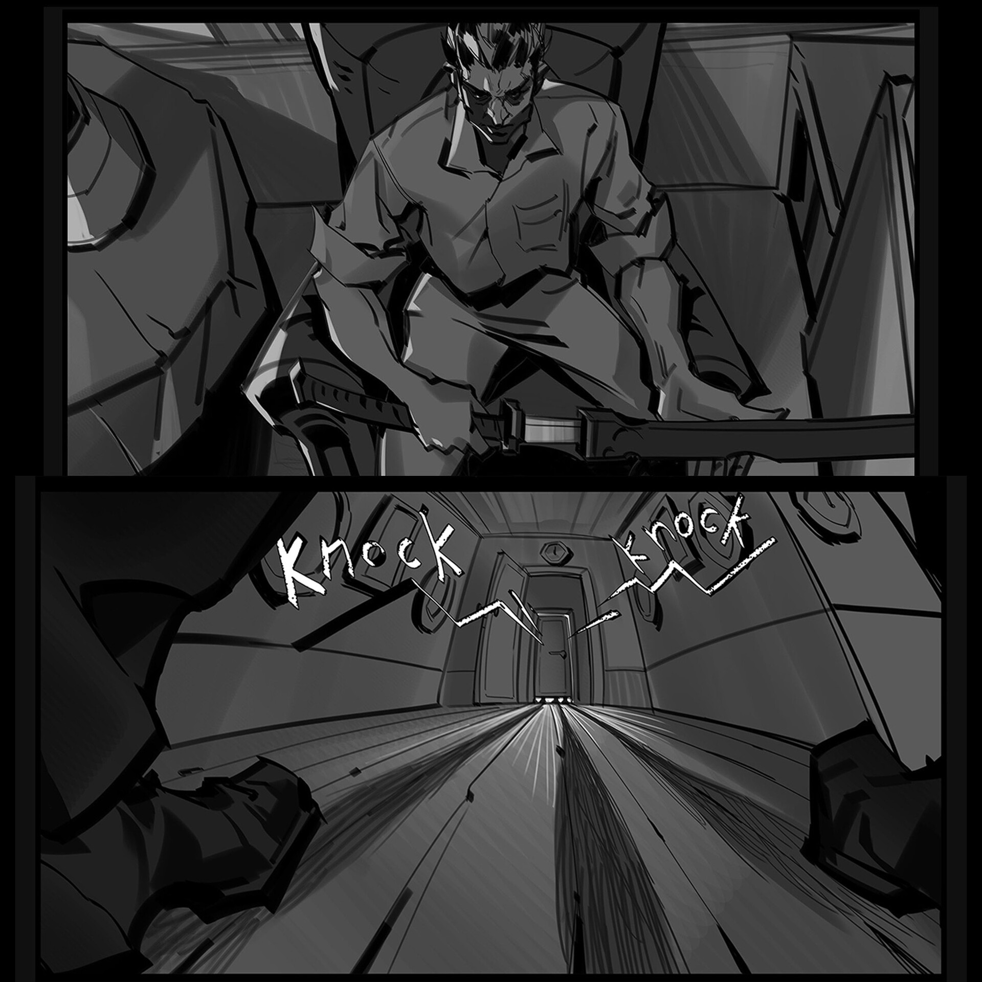 ArtStation - storyboard for the science fiction flash fiction story ...