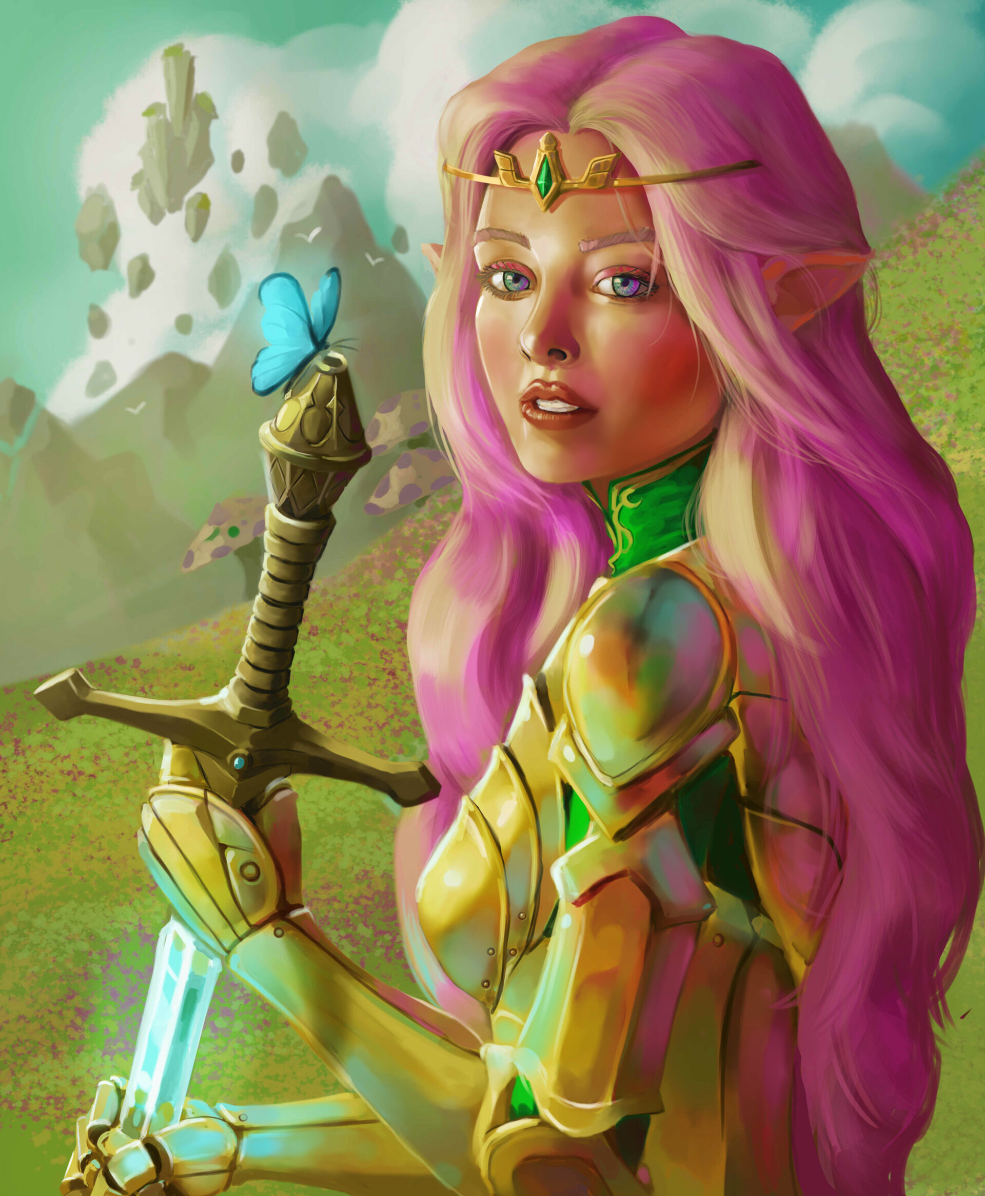 ArtStation - Aranel - Eladrin - Seelie - Princess of the Summer Court ...