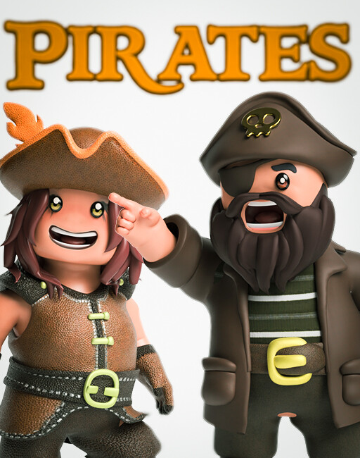 ArtStation - EasyToons - Pirates - Stylized Pirate Characters for ...