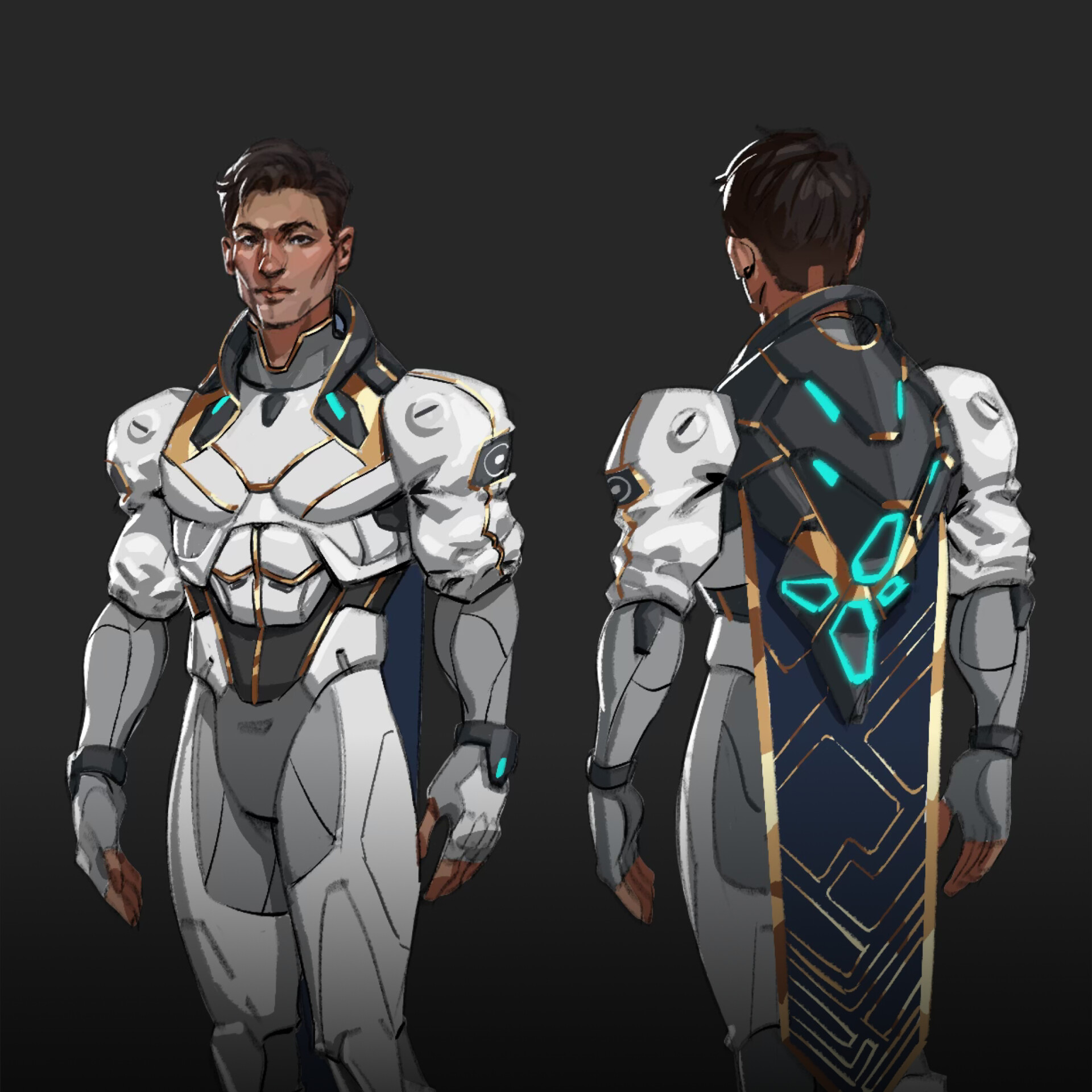 ArtStation - Male Sci-Fi Suit Design Exploration
