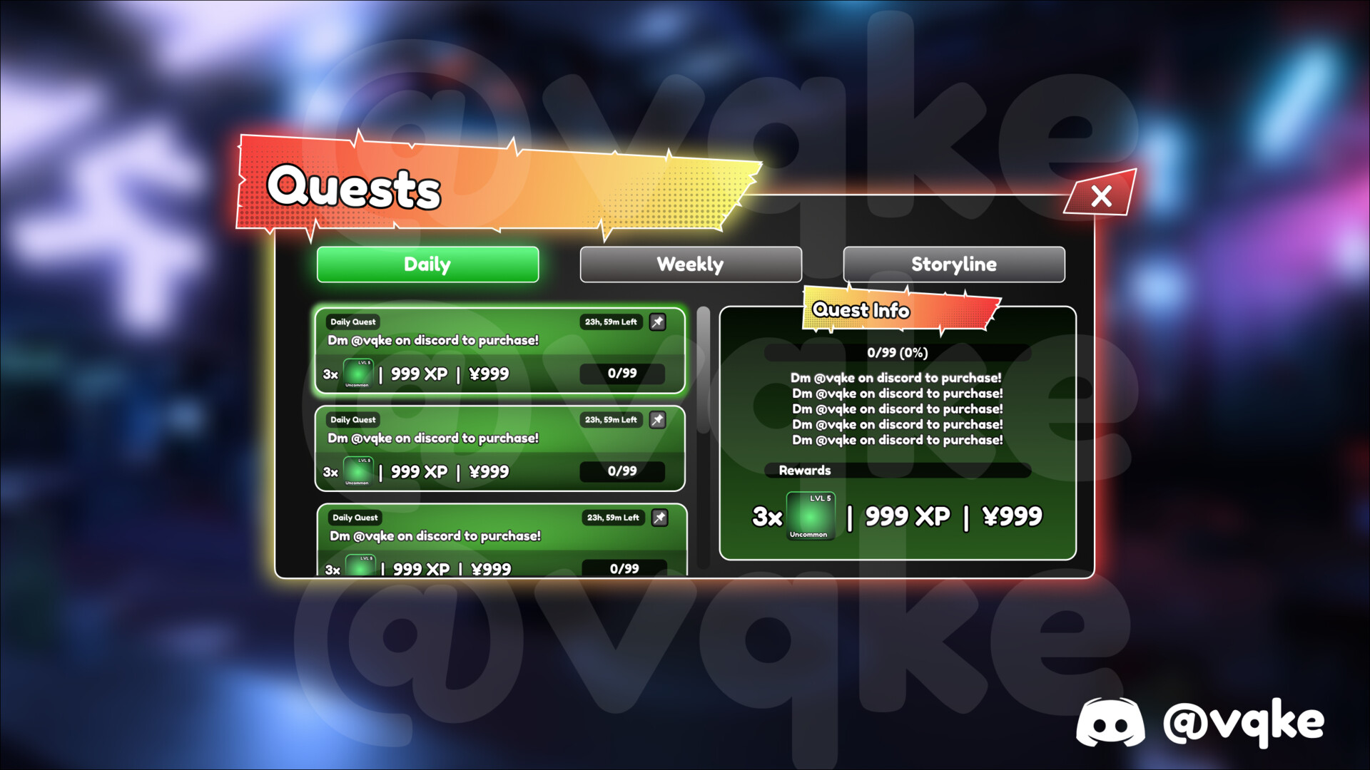 ArtStation - Anime Style - UI Practice [Codes, Quests, Inventory]