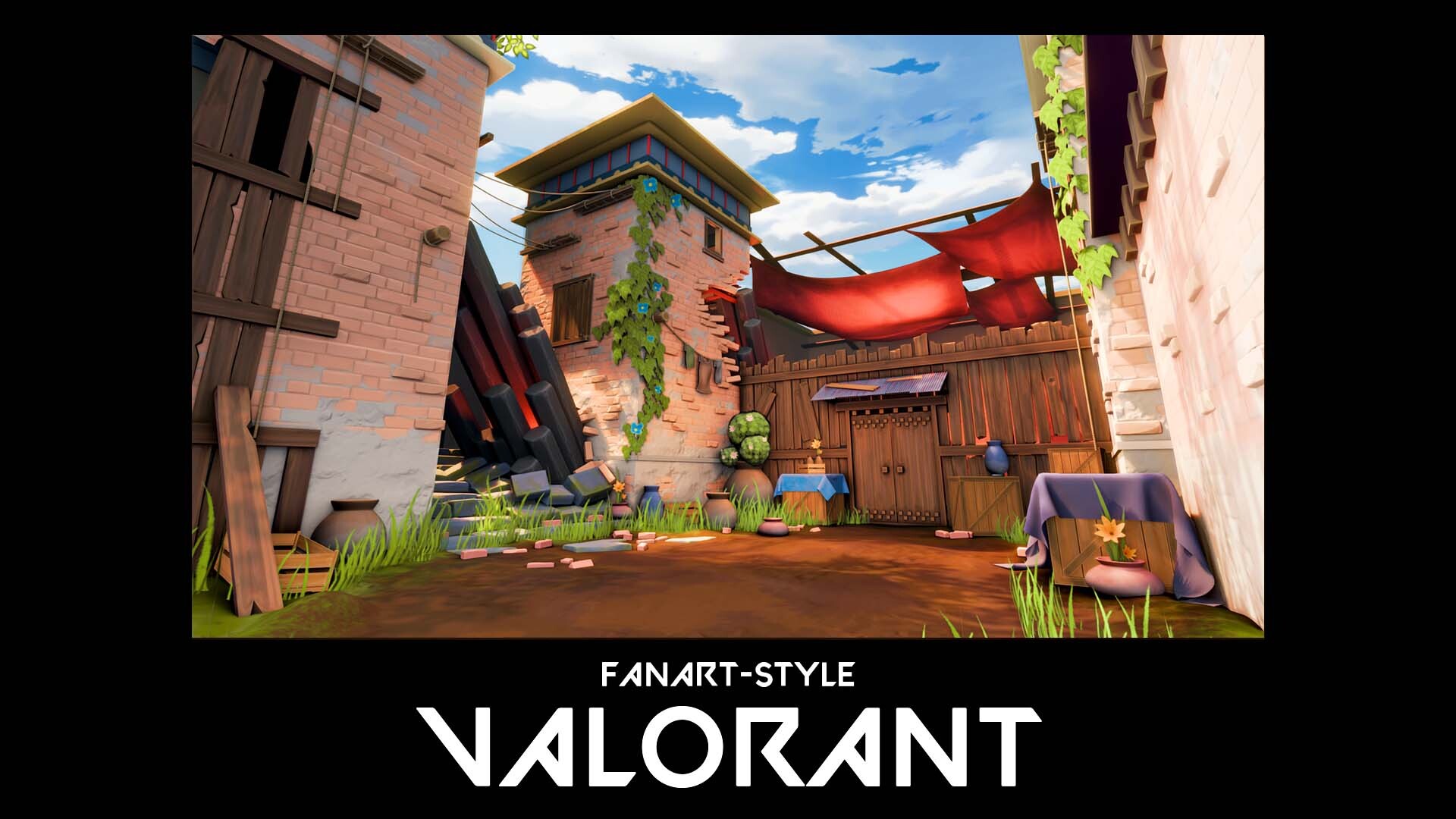 ArtStation - Environment / Valorant Style
