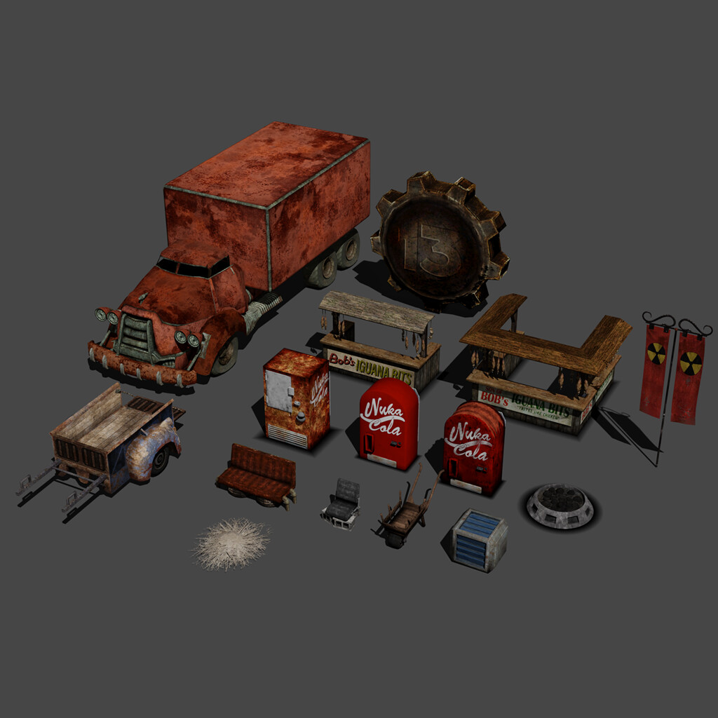 ArtStation - High Fidelity Classic Fallout Prop Pack