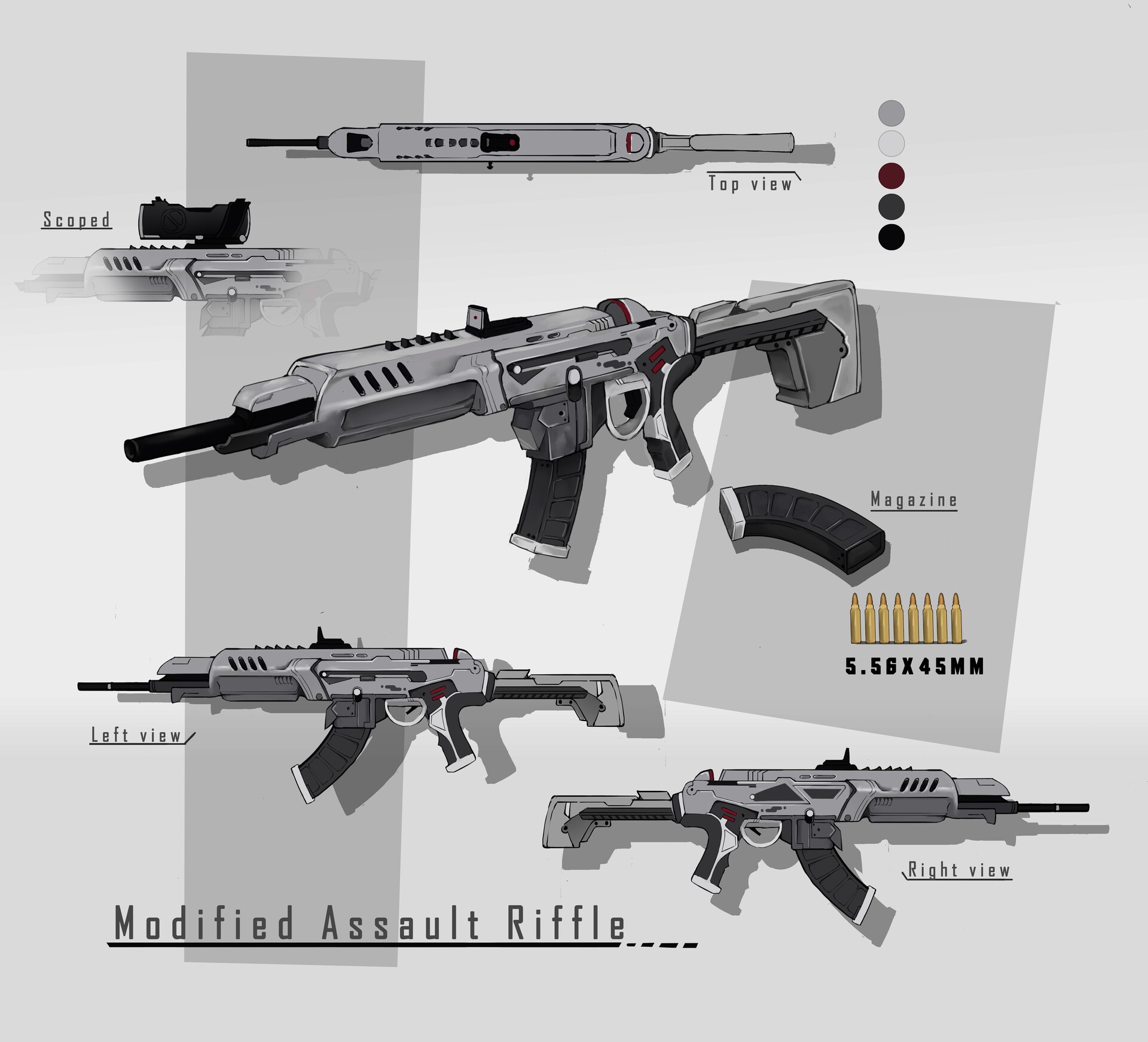 ArtStation - Weapon Concept design for a game project