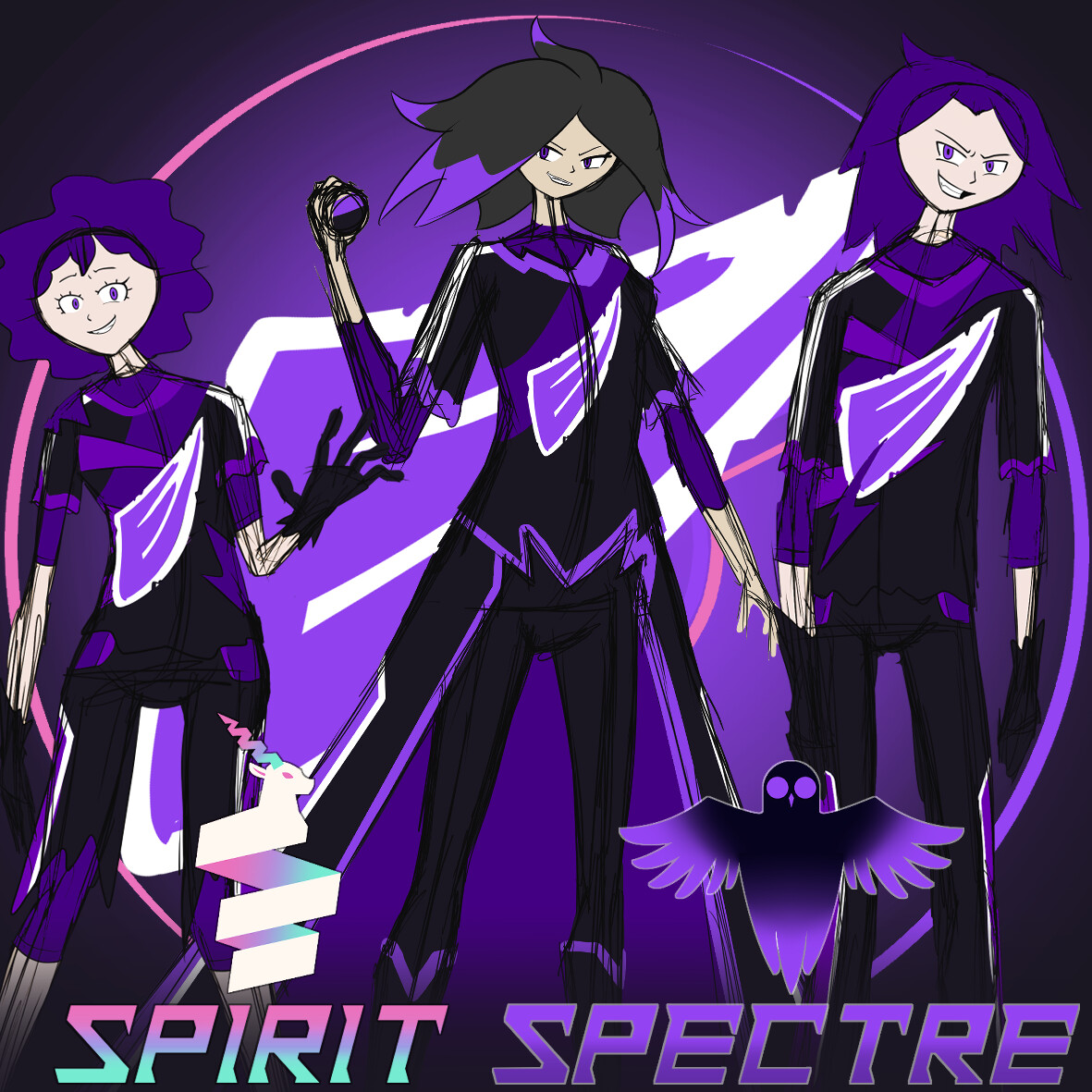 ArtStation - Pokémon Fan Concept - Spirit and Spectre Team Epitaph