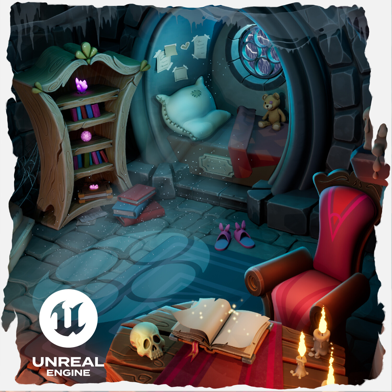 ArtStation - Girl's Crypt Interior - UE4