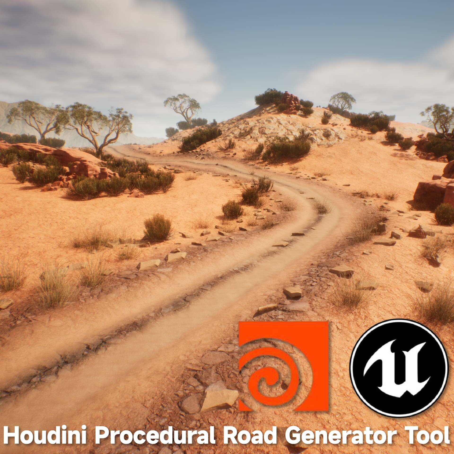 ArtStation - Houdini to UE5 Procedural Road Generator Tool