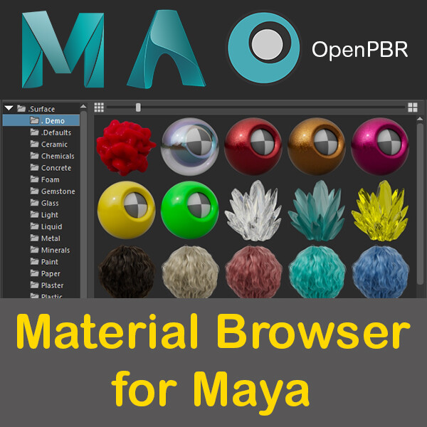 ArtStation - vM Material - Material browser for Maya 2025.2+