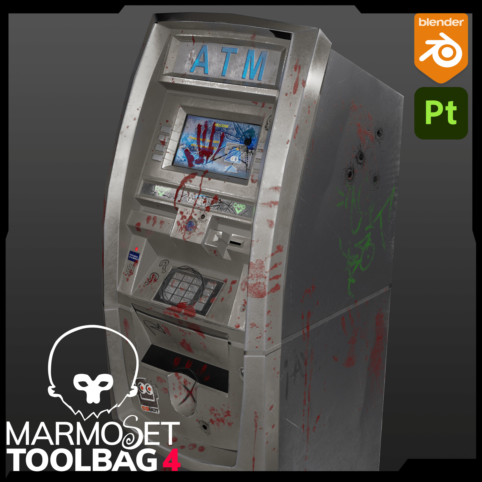 ArtStation - Game Prop - ATM Apocalypse